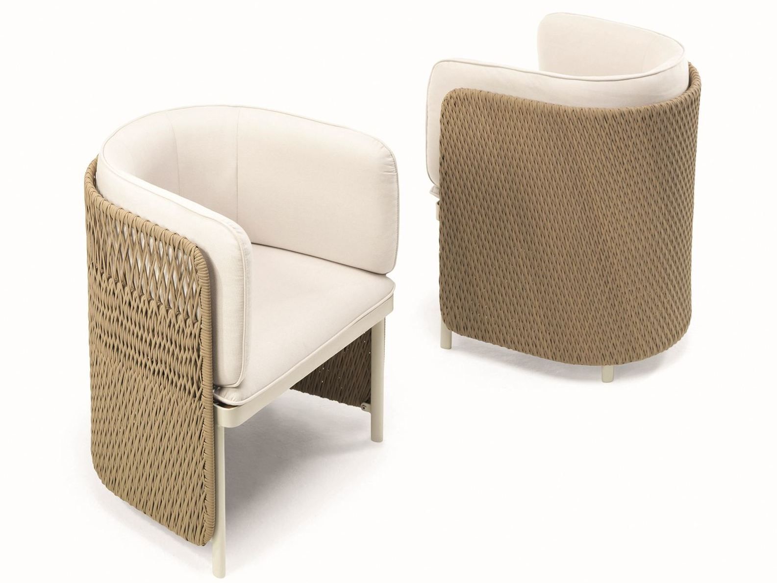 ESEDRA Upholstered garden chair with armrests By Ethimo | design Luca ...