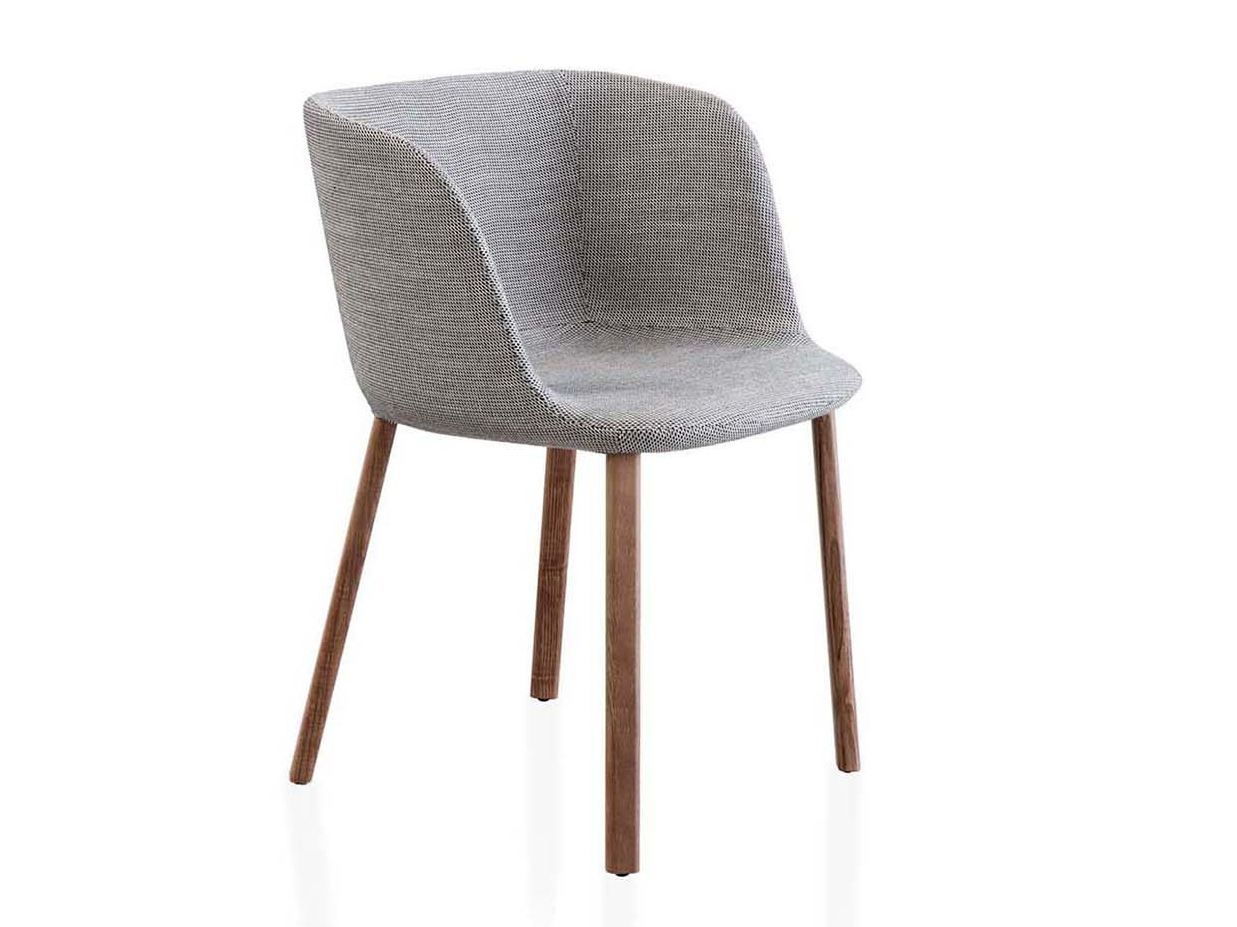 ESSE Fabric chair with armrests By Pianca