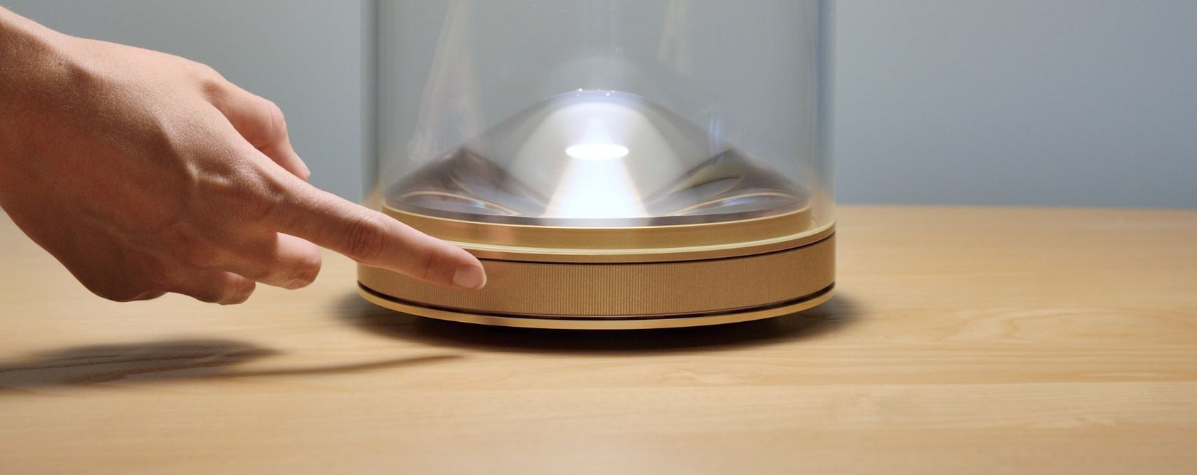 EVA LED glass table lamp with dimmer By Lumina | design Foster + Partners