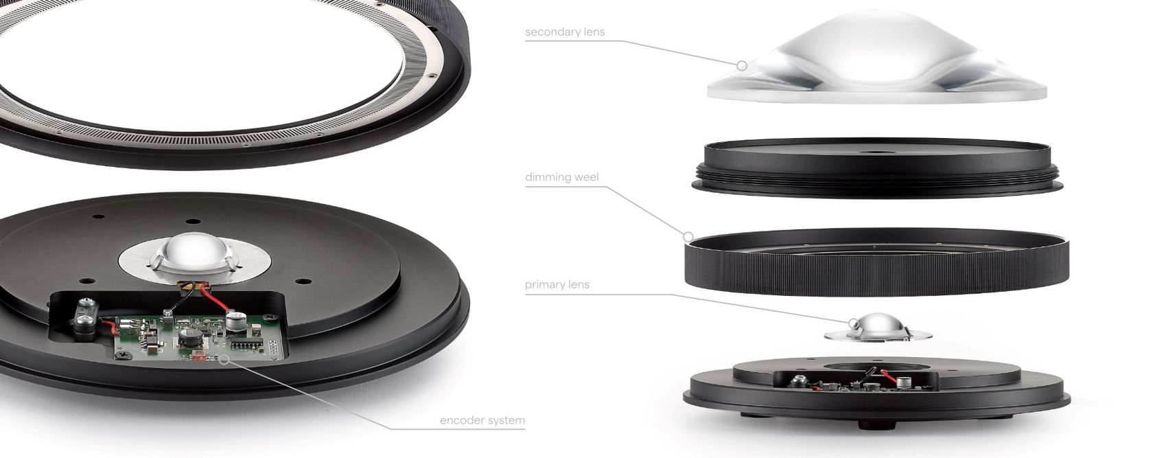 EVA LED glass table lamp with dimmer By Lumina | design Foster + Partners