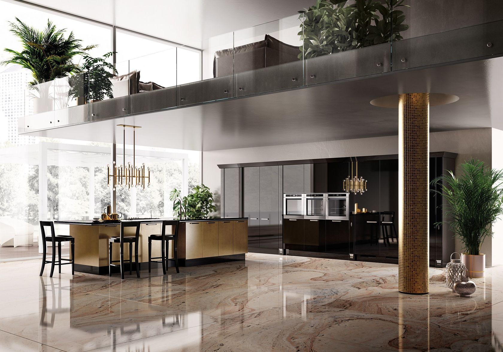 Cuisine intégrée EXCLUSIVA Ligne Scavolini By Scavolini