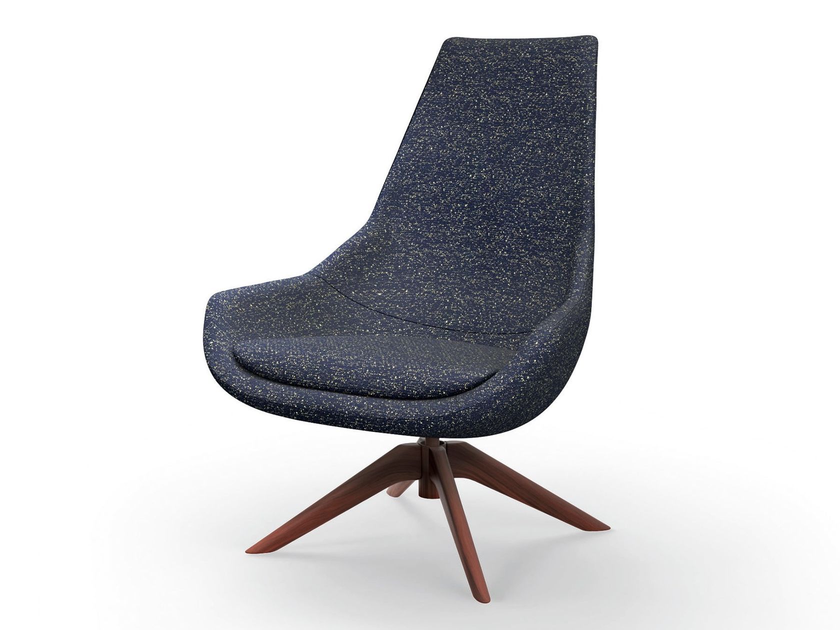EXORD Swivel fabric armchair with 4-spoke base By Cassina | design ...