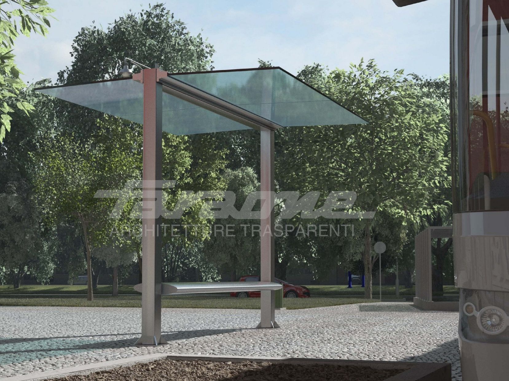 Multifunction glass porch EXTRAORDINARY SYSTEMS OF CANOPIES By FARAONE