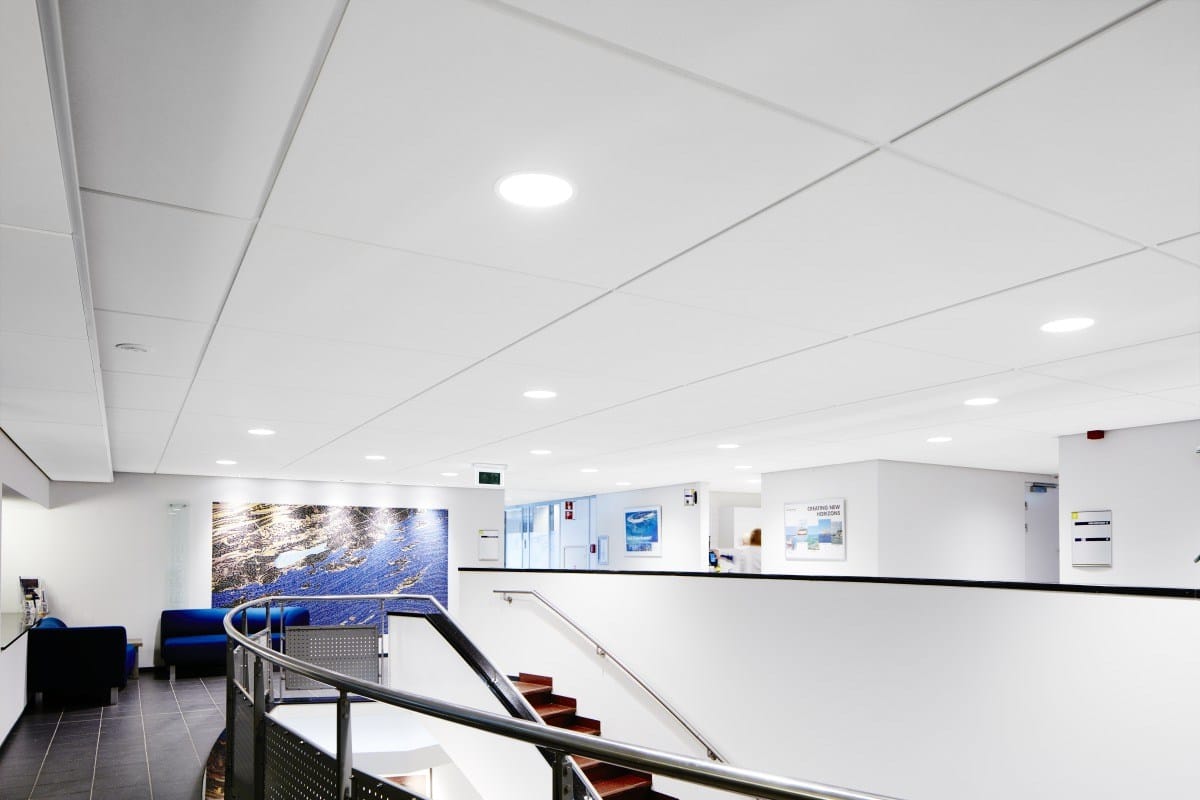 Pannelli per controsoffitto acustico in lana di vetro Ecophon Focus™ E ...