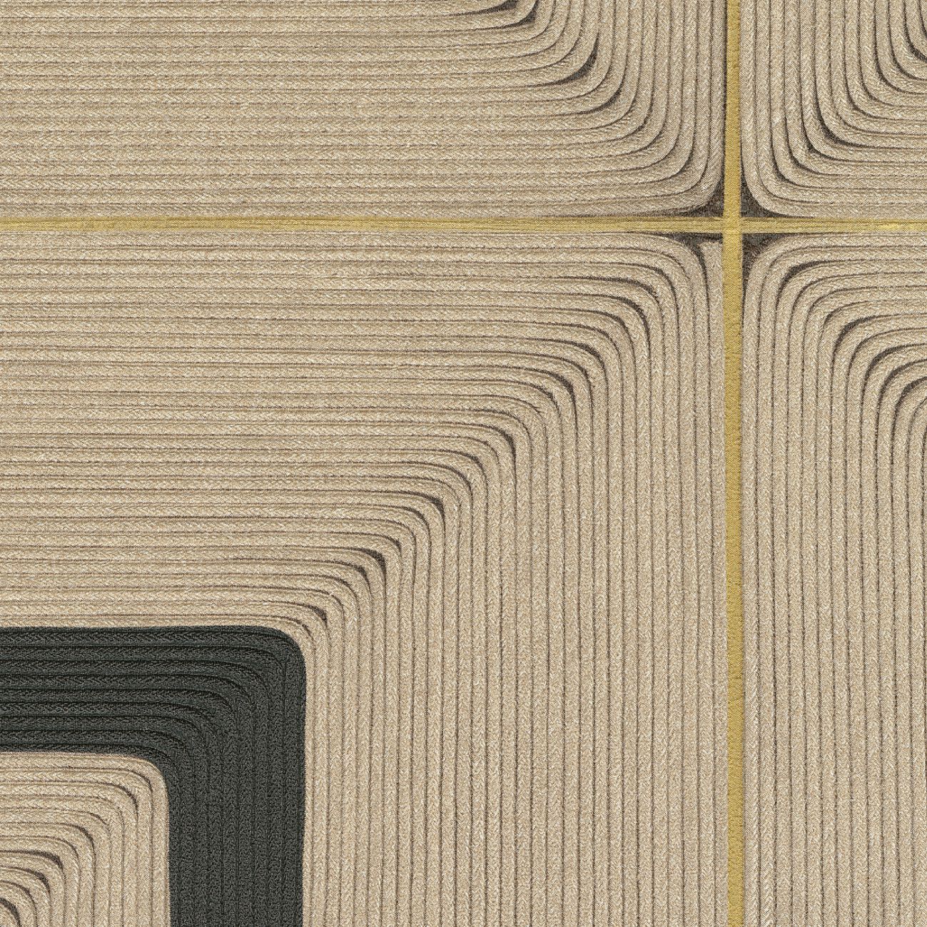 CORDES SENSIBLES X VÉRONIQUE DE SOULTRAIT - CARRÉS JALONNÉS 壁纸 By Élitis