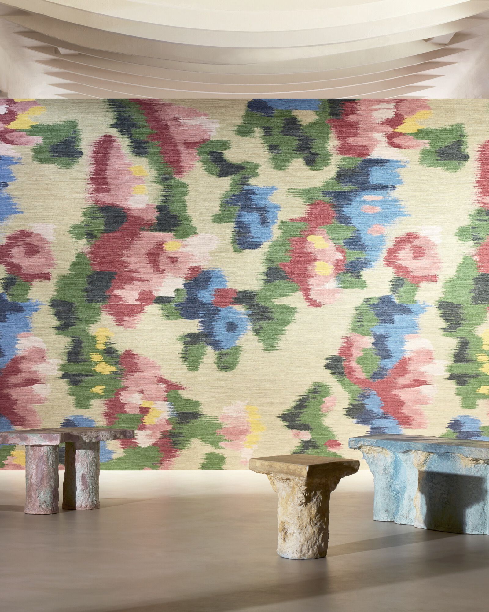 MATIÈRES À RÉFLEXIONS X CALLIDUS GUILD - ABSTRACT FLORAL Wallpaper By ...