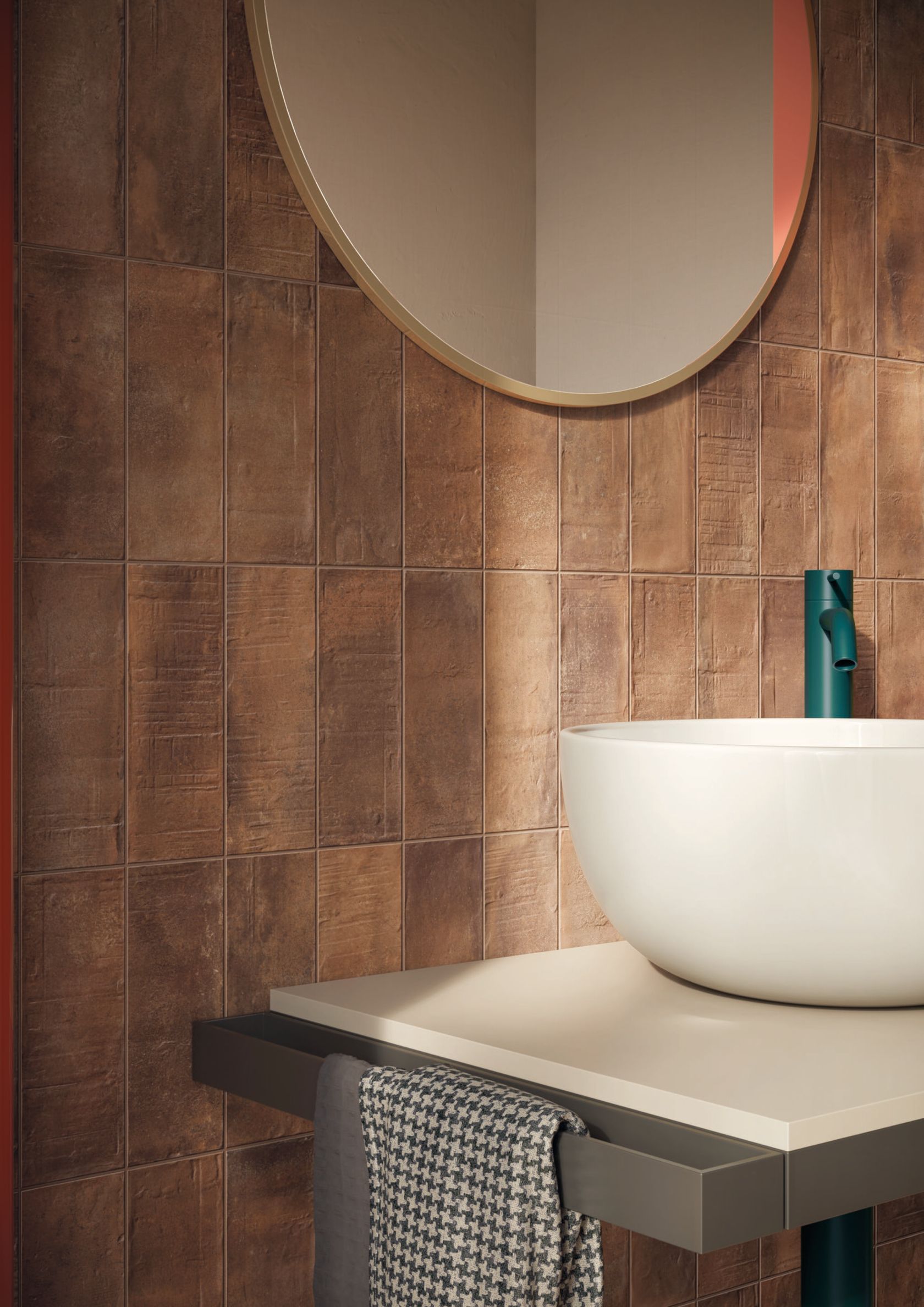 FORME TERRACOTTA Porcelain stoneware wall tiles with terracotta effect By EmilCeramica