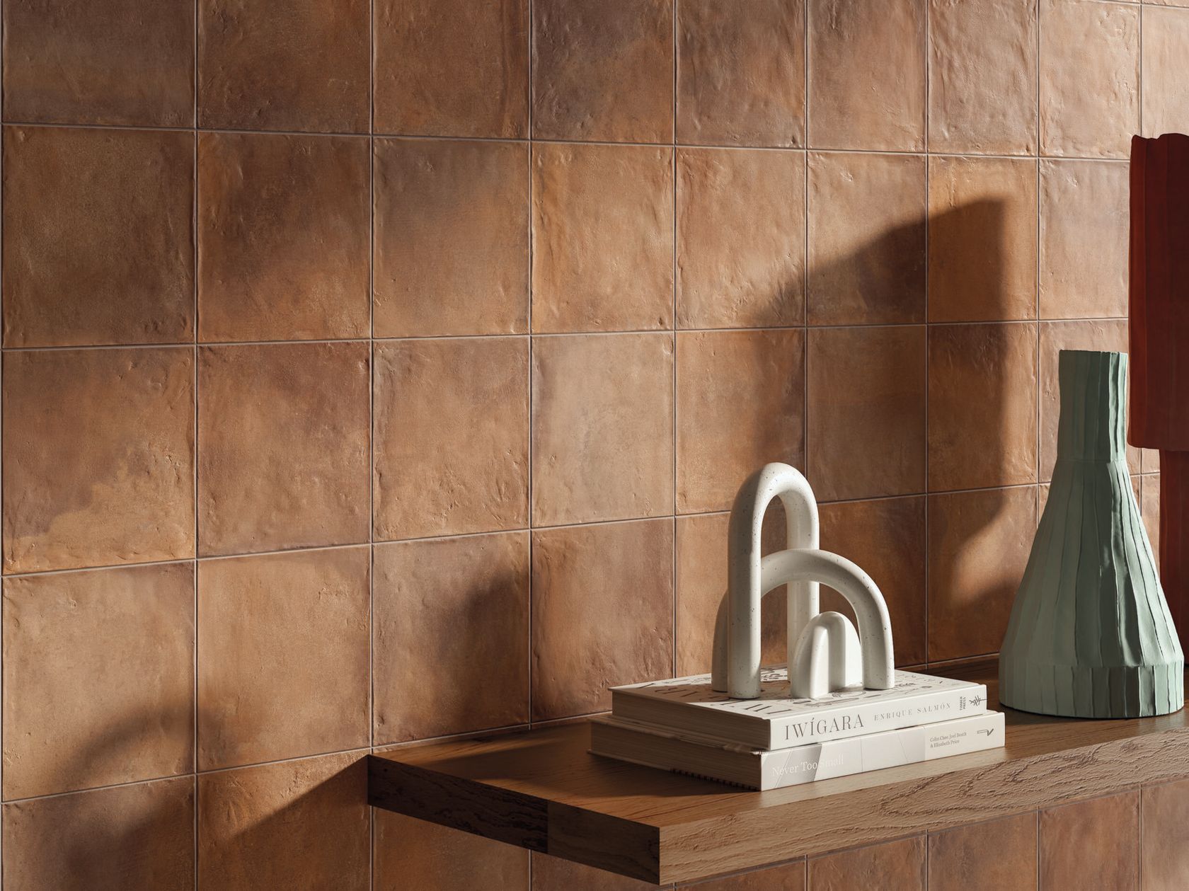 FORME TERRACOTTA Porcelain stoneware wall tiles with terracotta effect ...