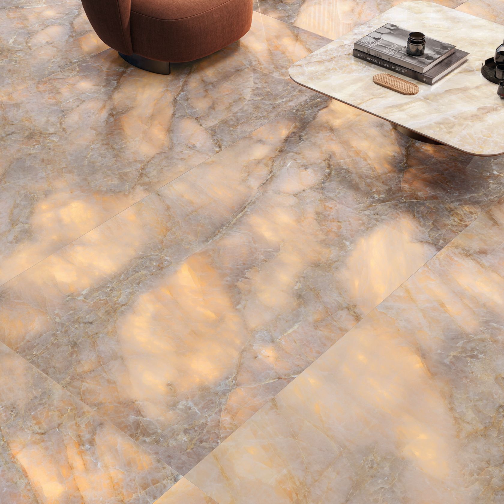 TELE DI MARMO LUMIA GOLDEN AMBRA Flooring By EmilCeramica