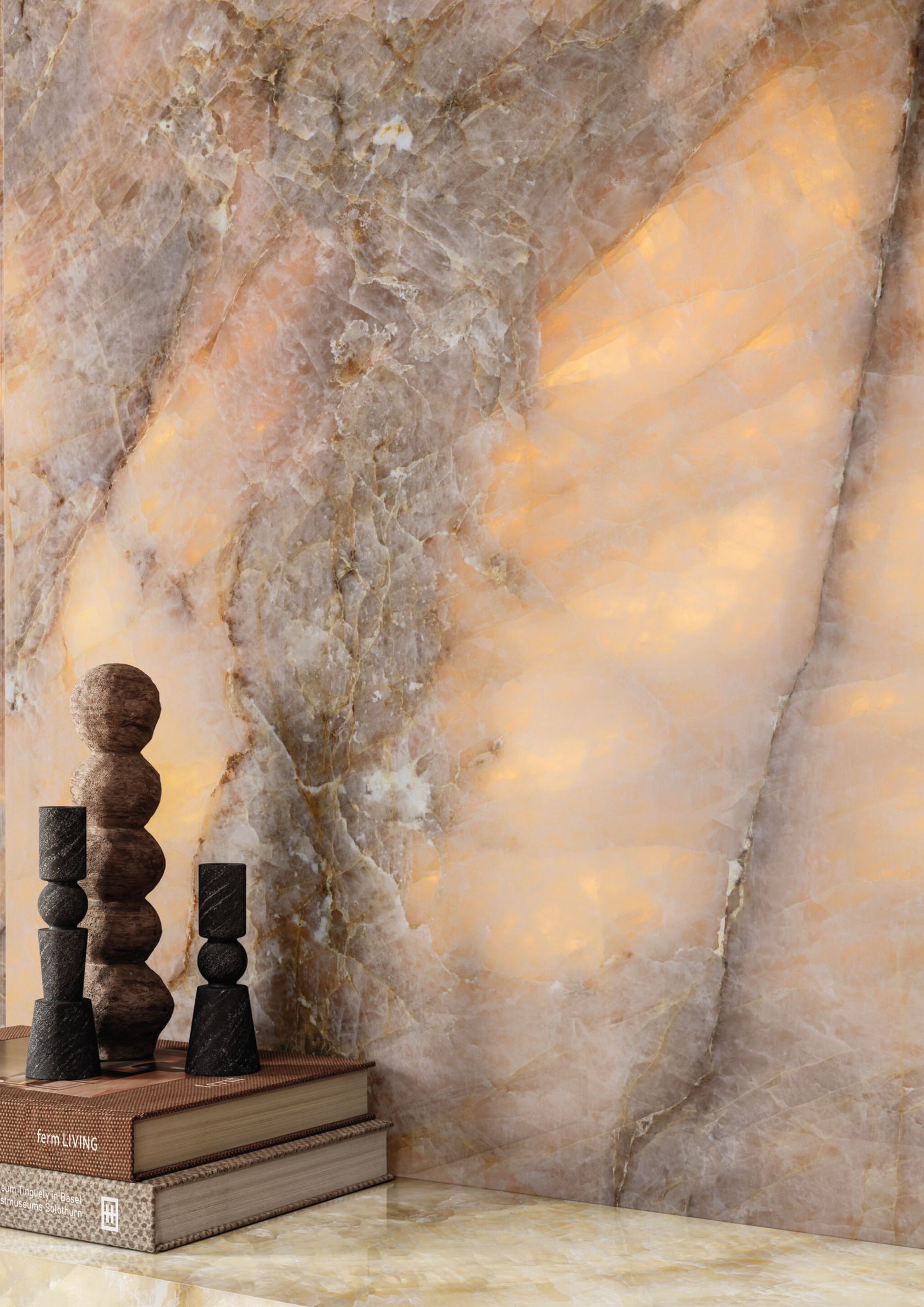 TELE DI MARMO LUMIA GOLDEN AMBRA Flooring By EmilCeramica
