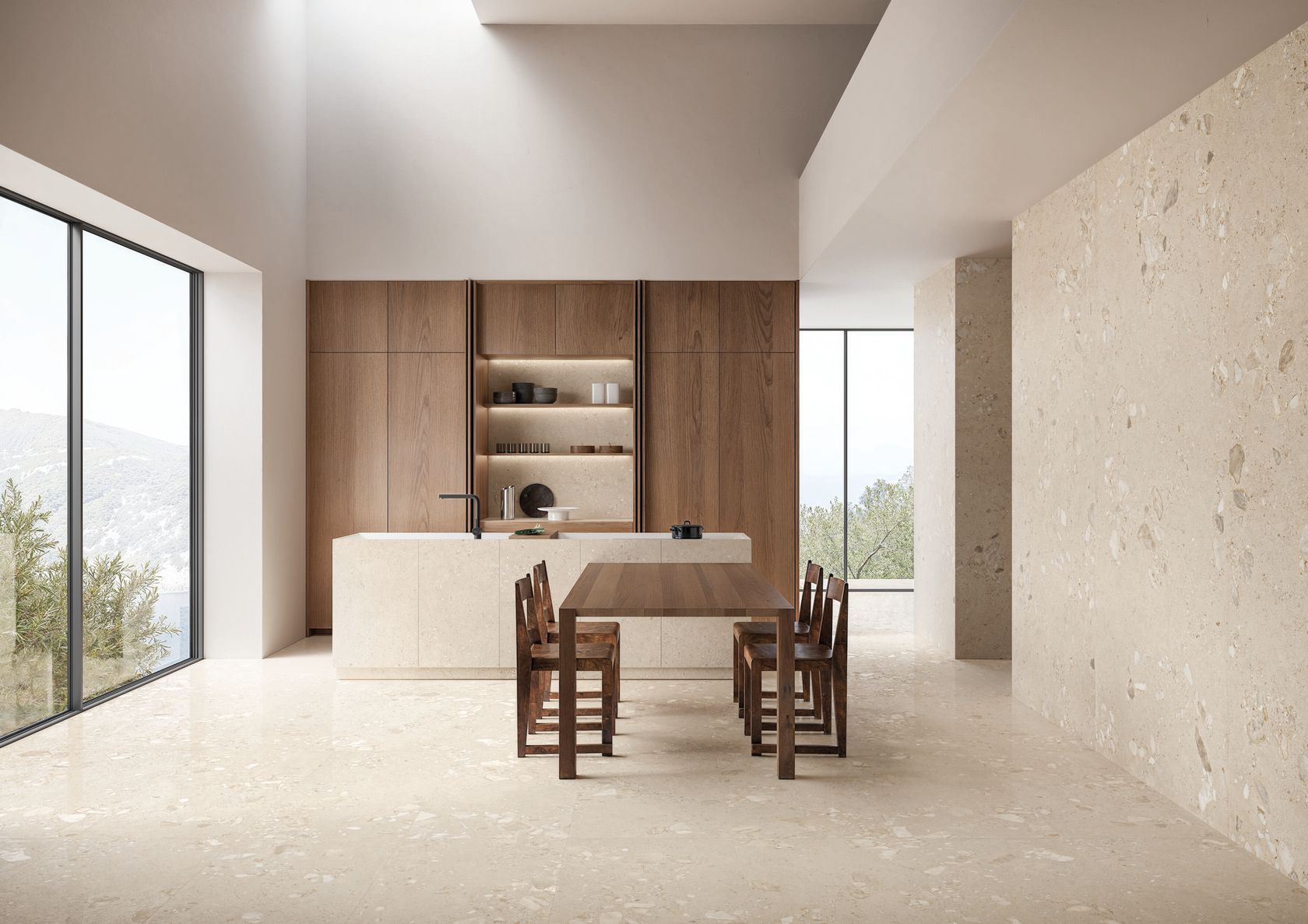 GEMMASTONE SABBIA Porcelain stoneware wall/floor tiles with stone ...