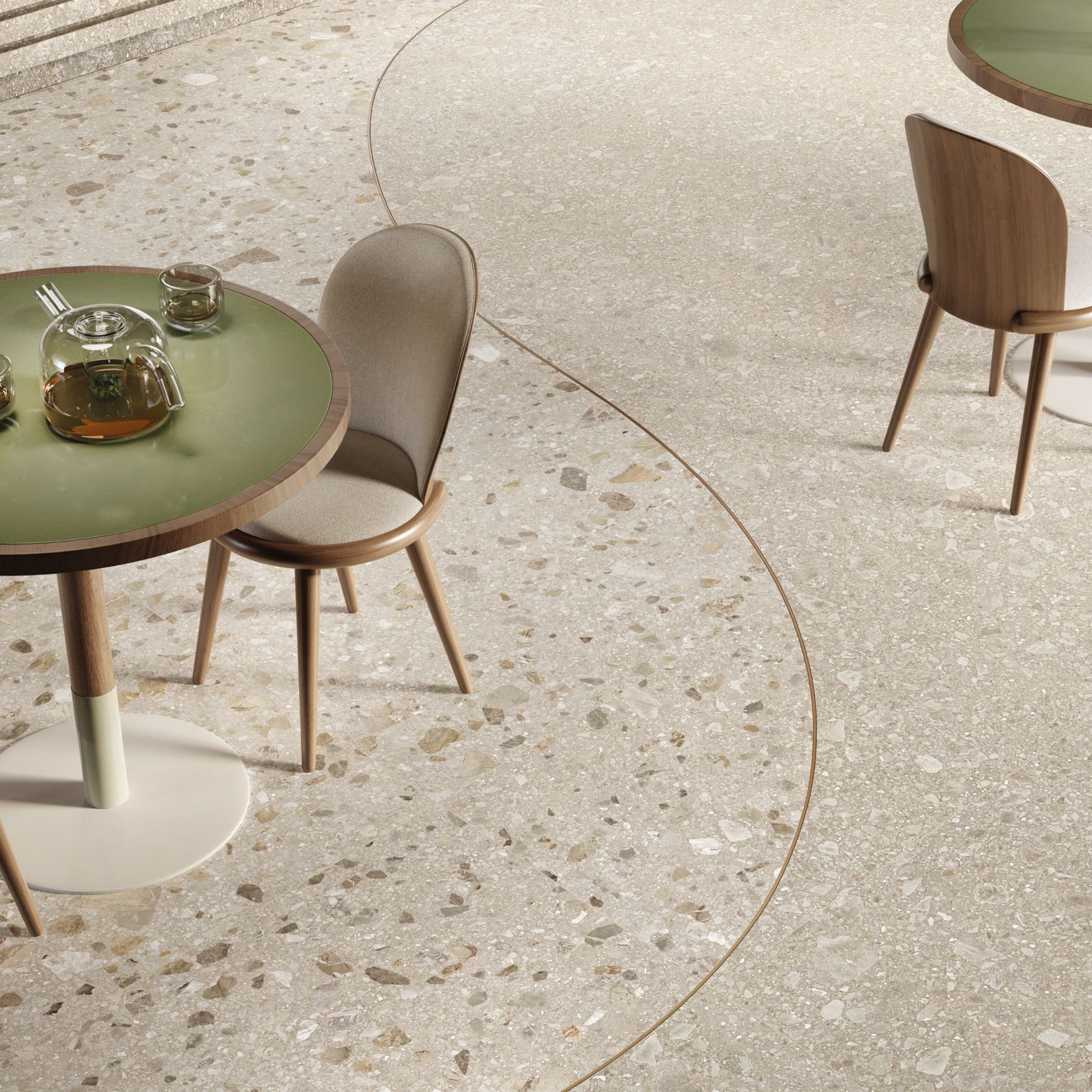LOMBARDA SABBIA Porcelain stoneware wall/floor tiles By Ergon