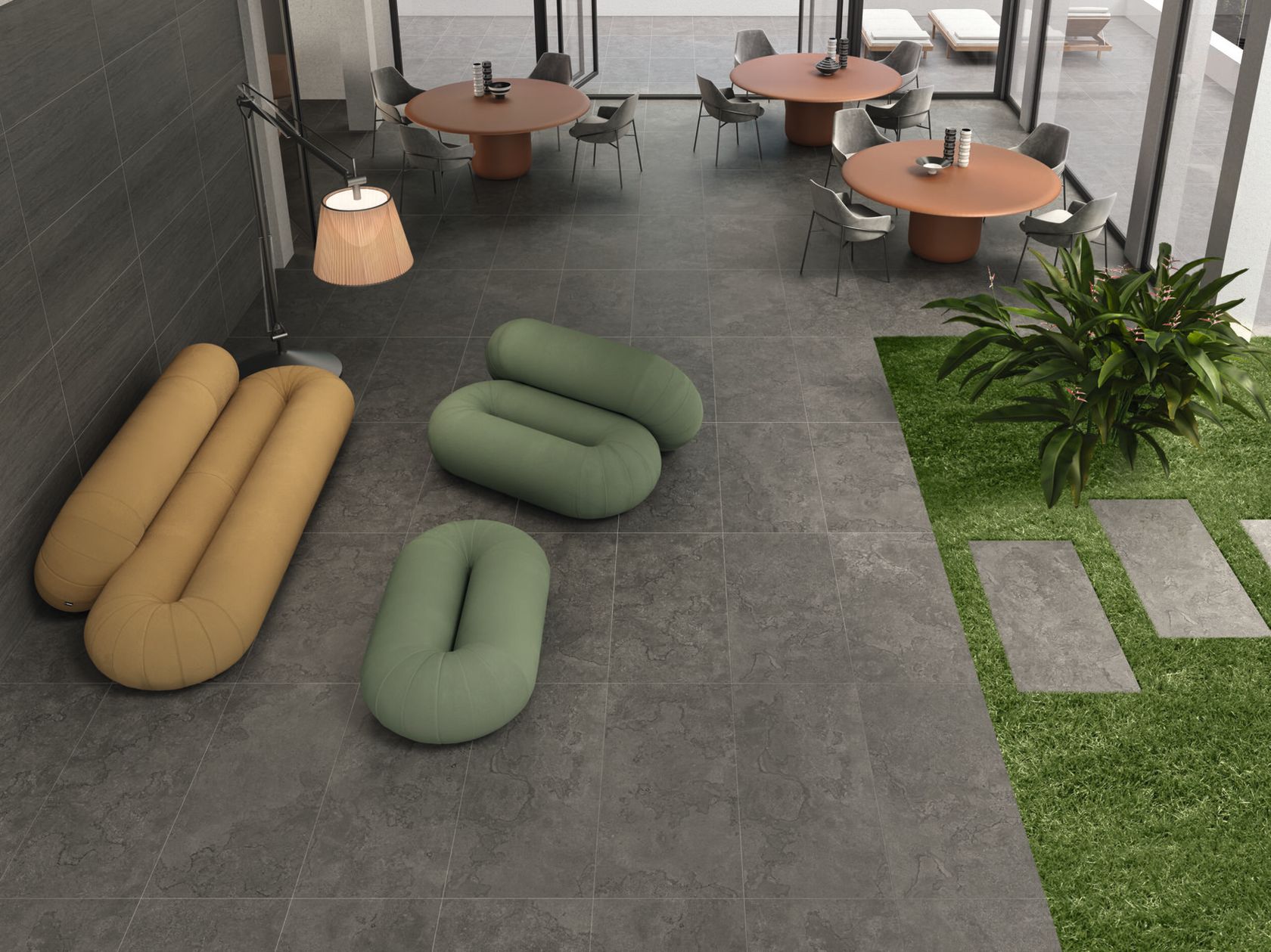 PORTLAND STONE ANTHRACITE Flooring By Ergon