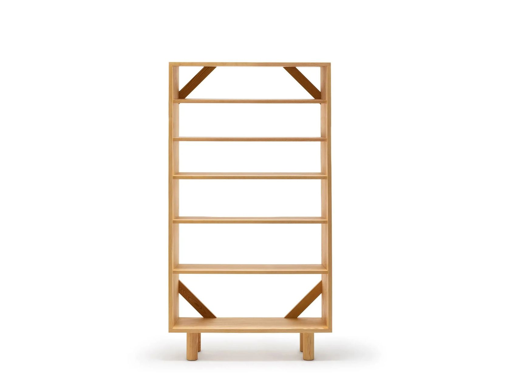 CRATE SHELF Double-sided pine bookcase By Established&Sons