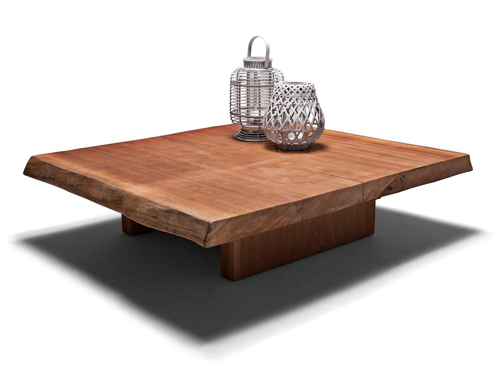 INDIVIDUAL Square mahogany garden side table By Exteta
