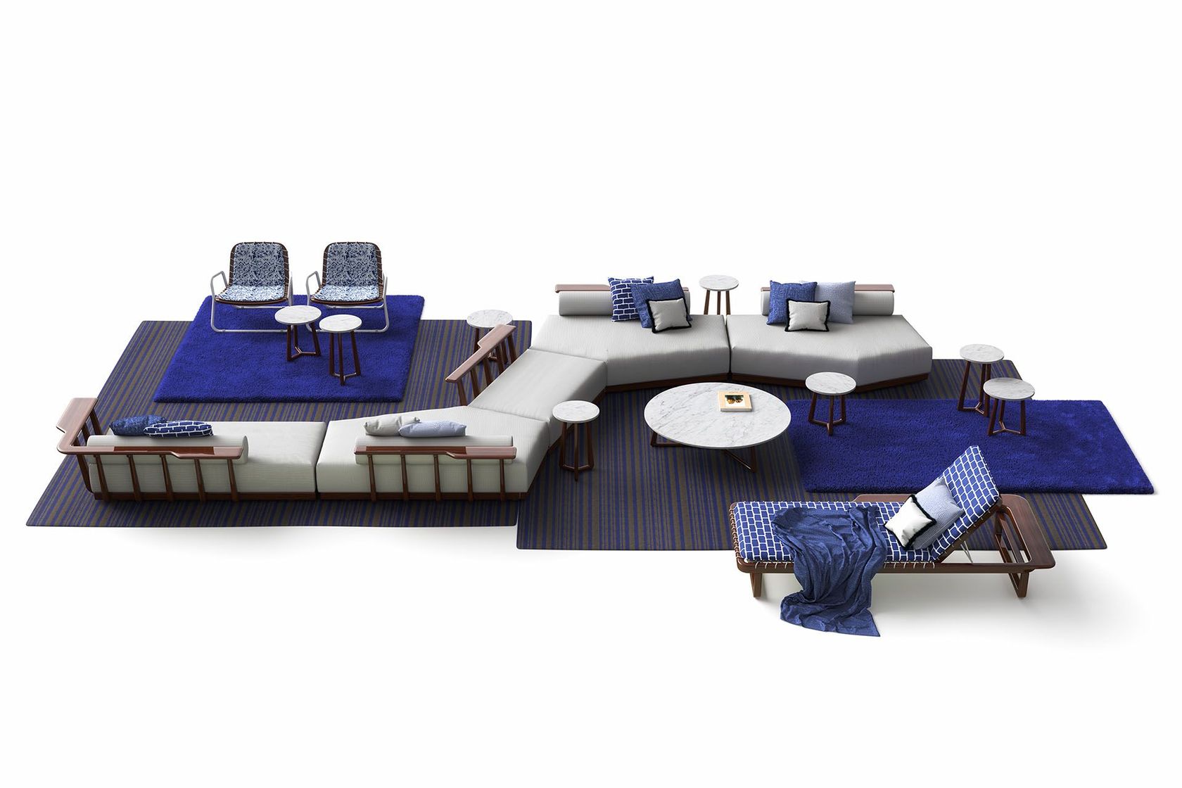 SUNSET PLATFORM Garden sofa By Exteta