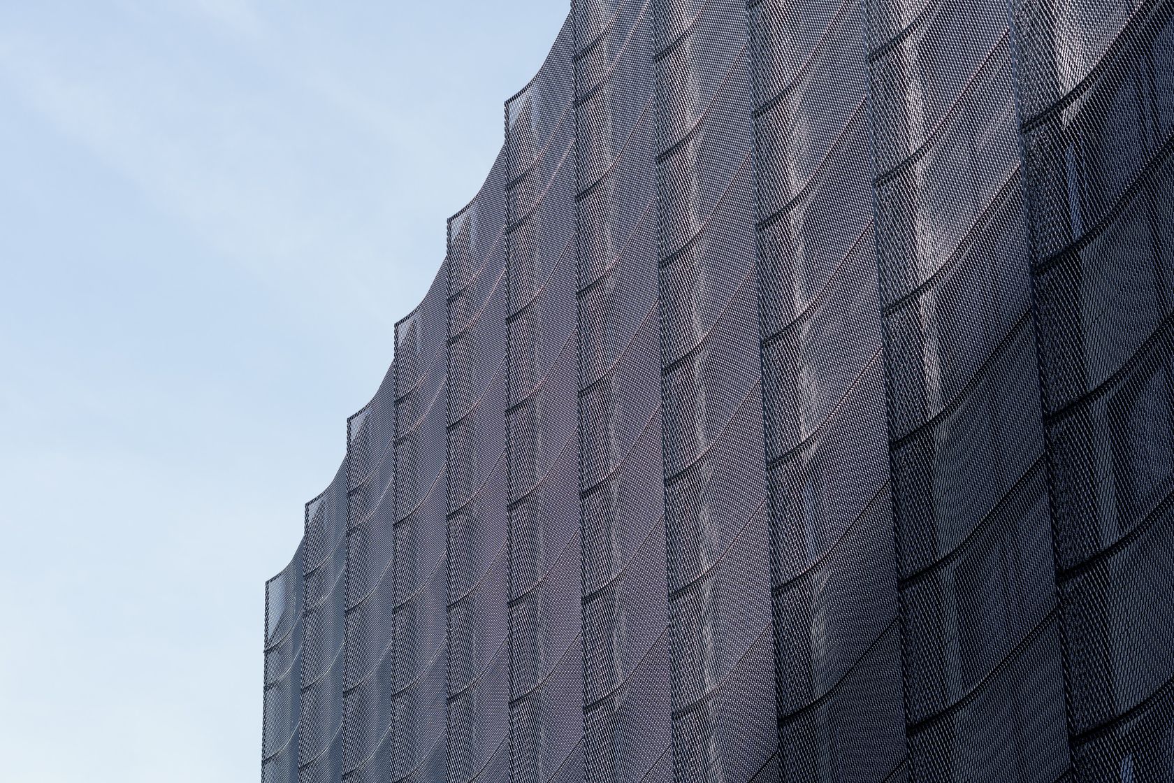 Expanded metal Stretched mesh for facade finish FAÇADE By METAL DEPLOYE