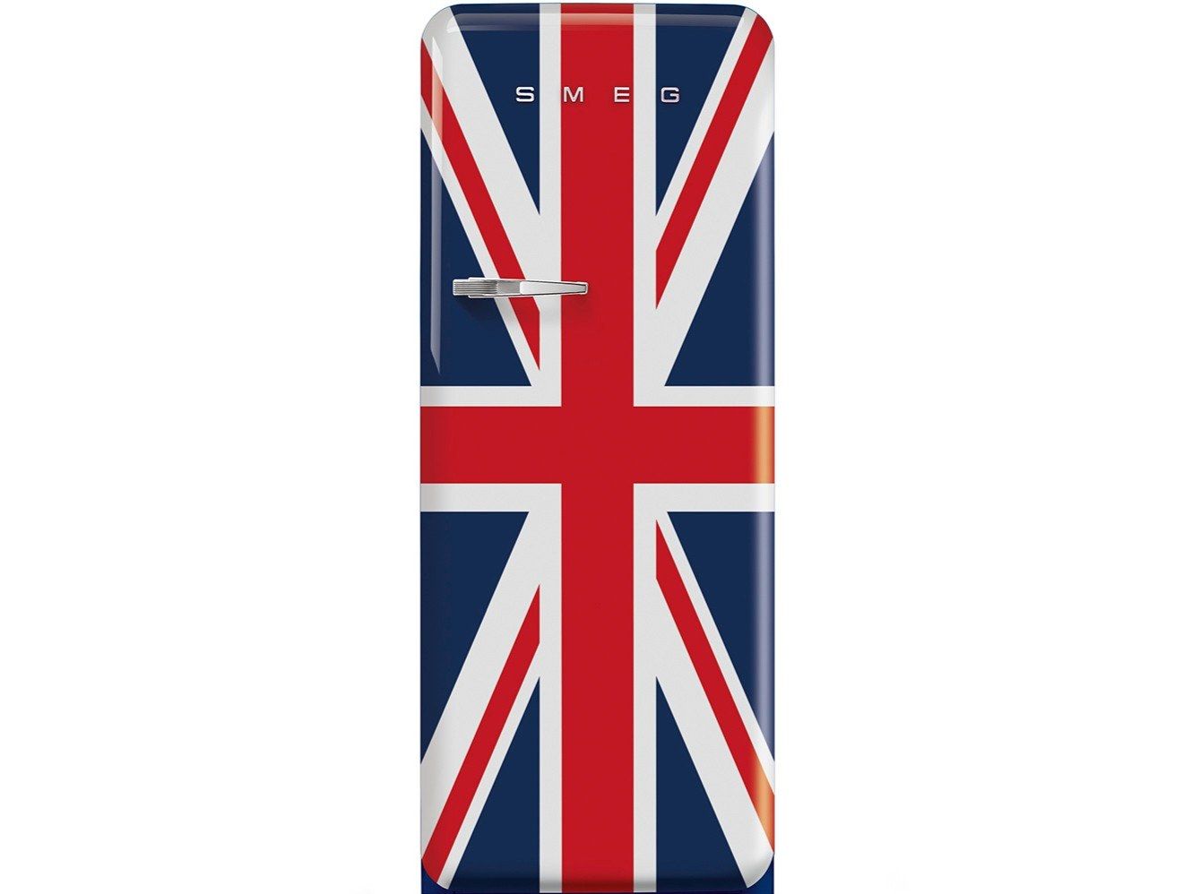 Freestanding single door refrigerator Class A+++ FAB28 UNION JACK By Smeg
