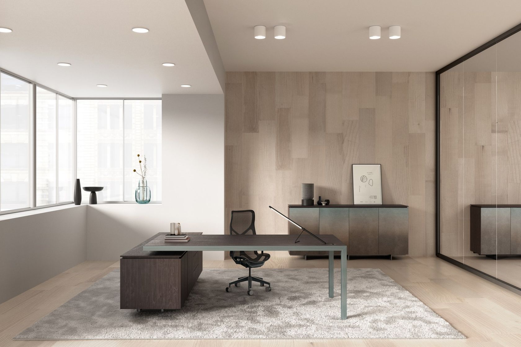 ALPHA EXECUTIVE Wooden executive desk By Archiutti | design ambostudio ...
