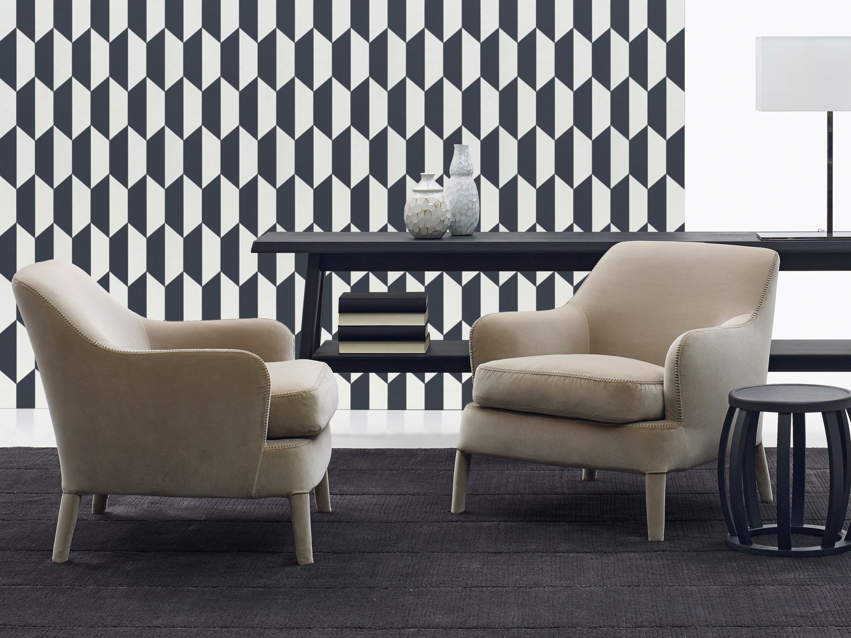 FEBO Armchair with armrests By Maxalto | design Antonio Citterio