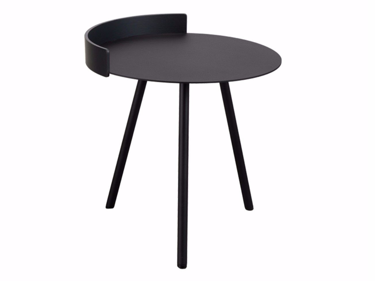Lacquered round steel side table FENCE By Casala design Arik Levy