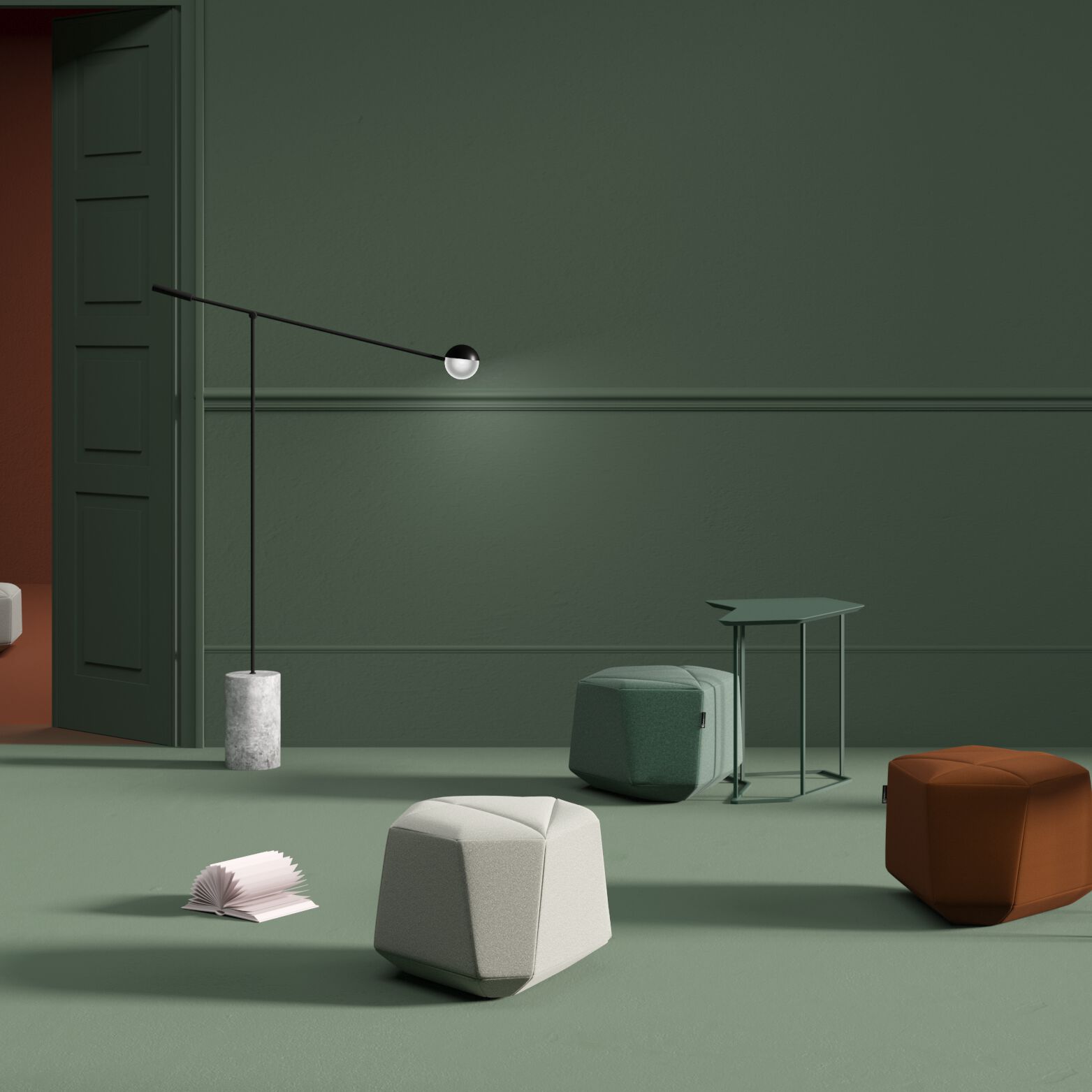 CRYSTAL PETIT Pouf By FID Paris