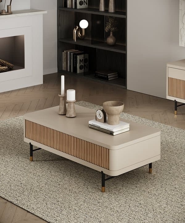 FIDJI Rectangular solid wood coffee table By animovel | design Christophe Lecomte