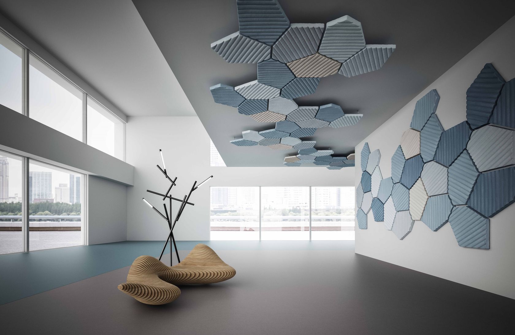 FIELDS | Acoustic wall panel Mycelium Acoustic panel By Mogu