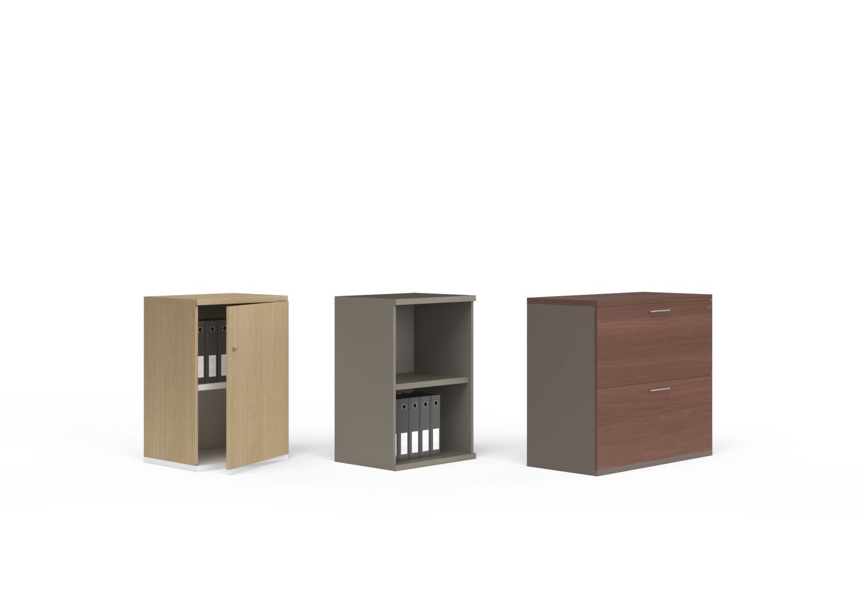 FILE WOOD Modular office storage unit By ESTEL GROUP