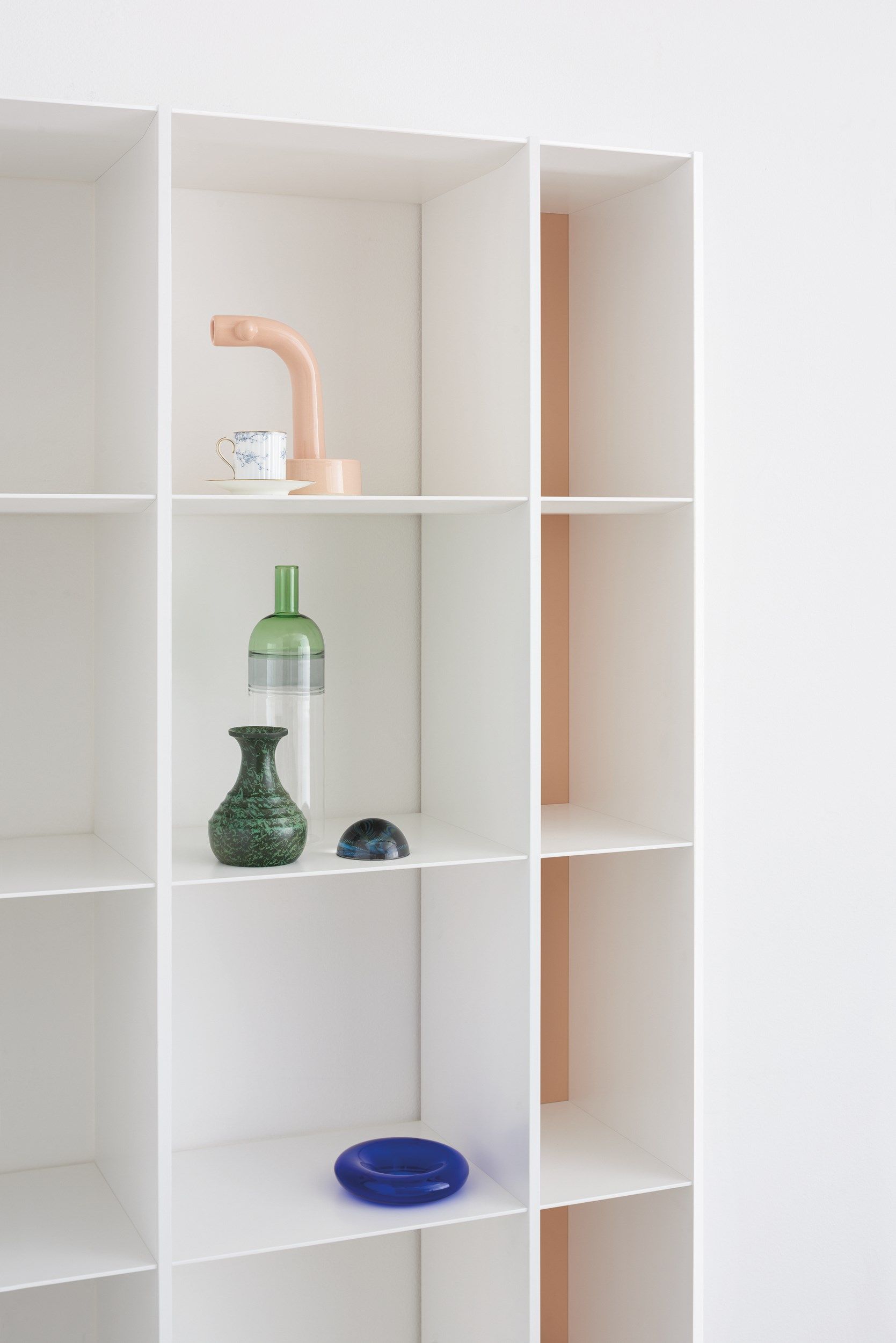 Scaffale componibile in alluminio estruso FILL By Desalto design Aldo Greco