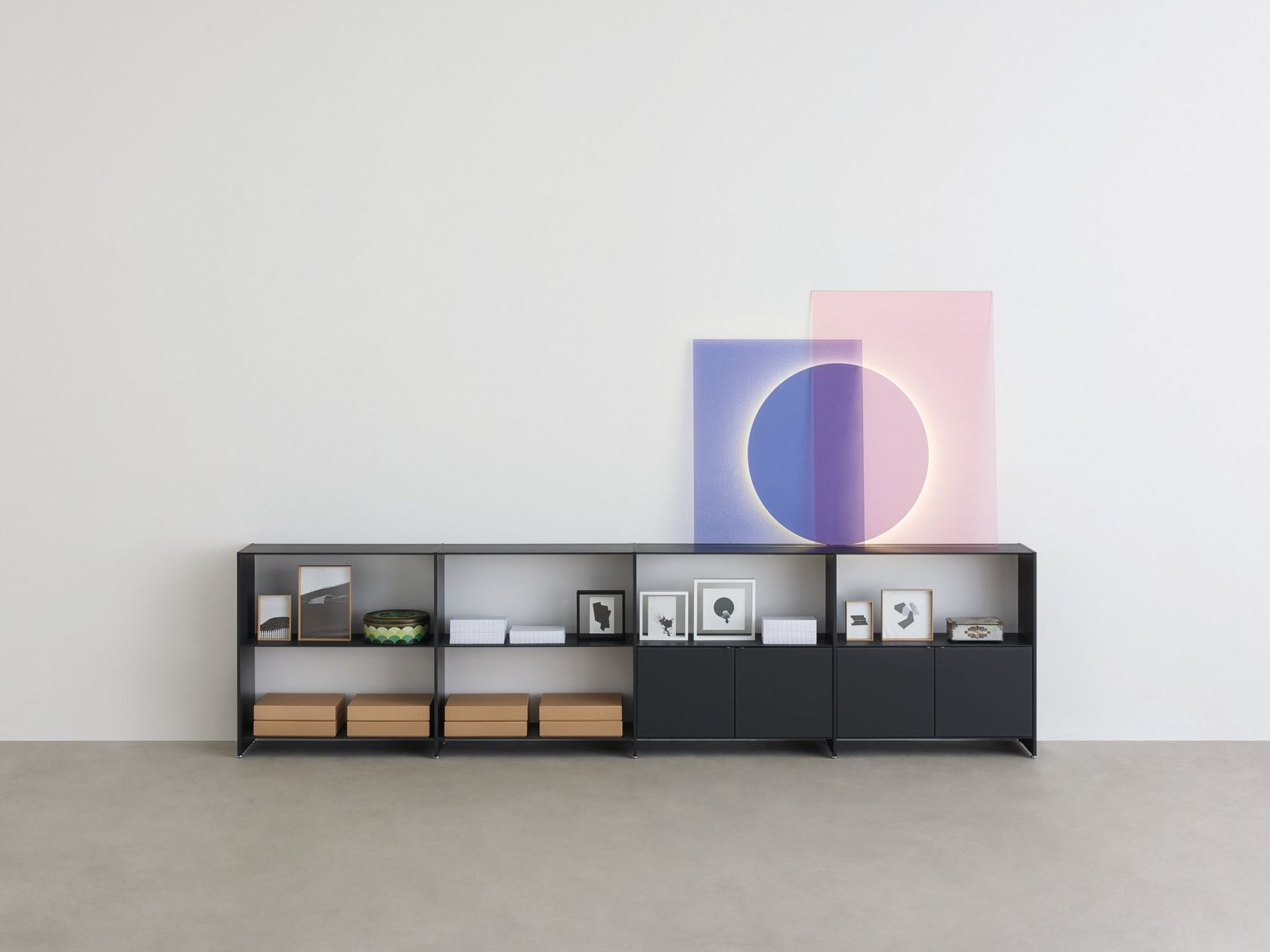 Scaffale componibile in alluminio estruso FILL By Desalto design Aldo Greco