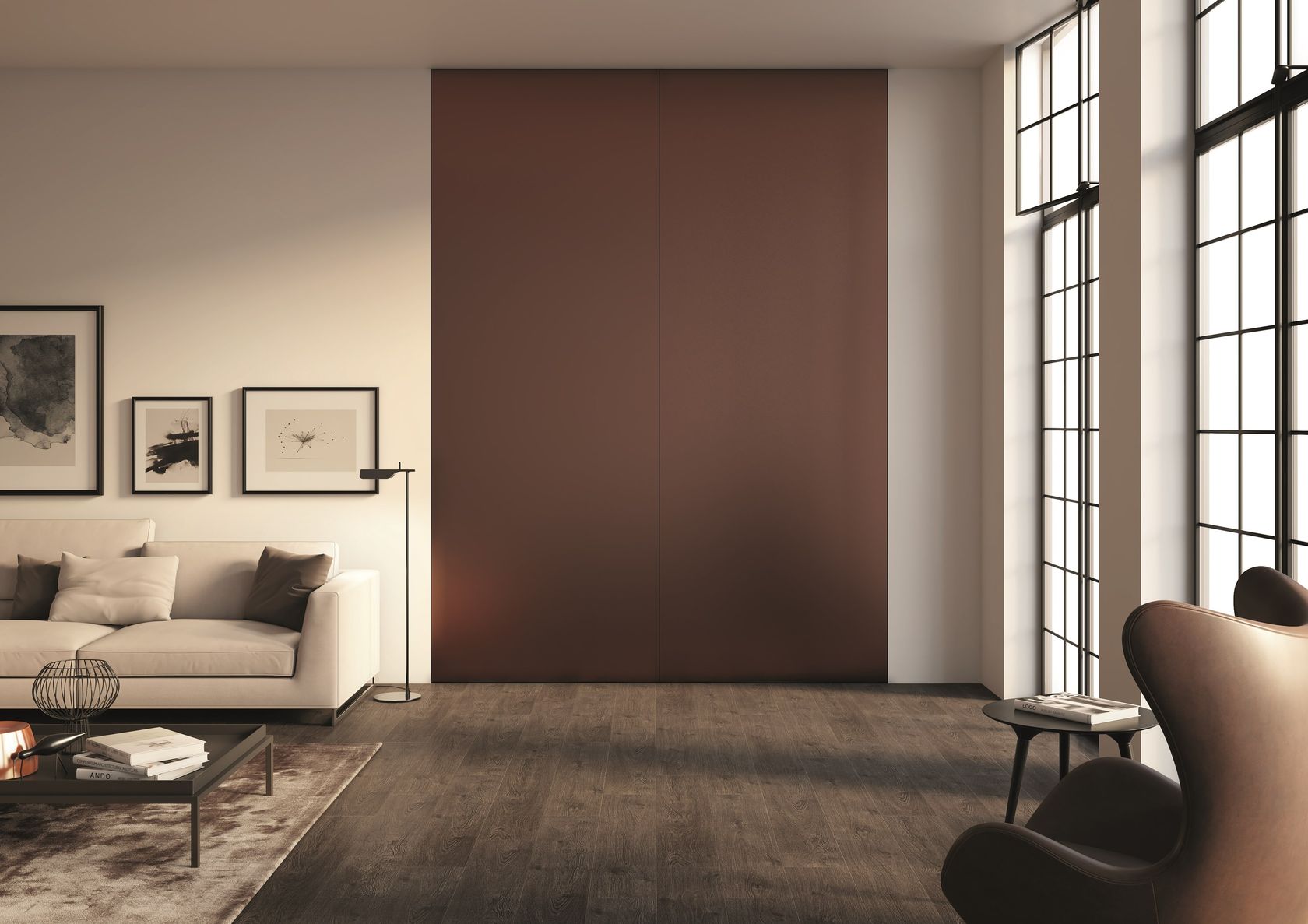 FILO 10 Vertical Pivot door By Linvisibile