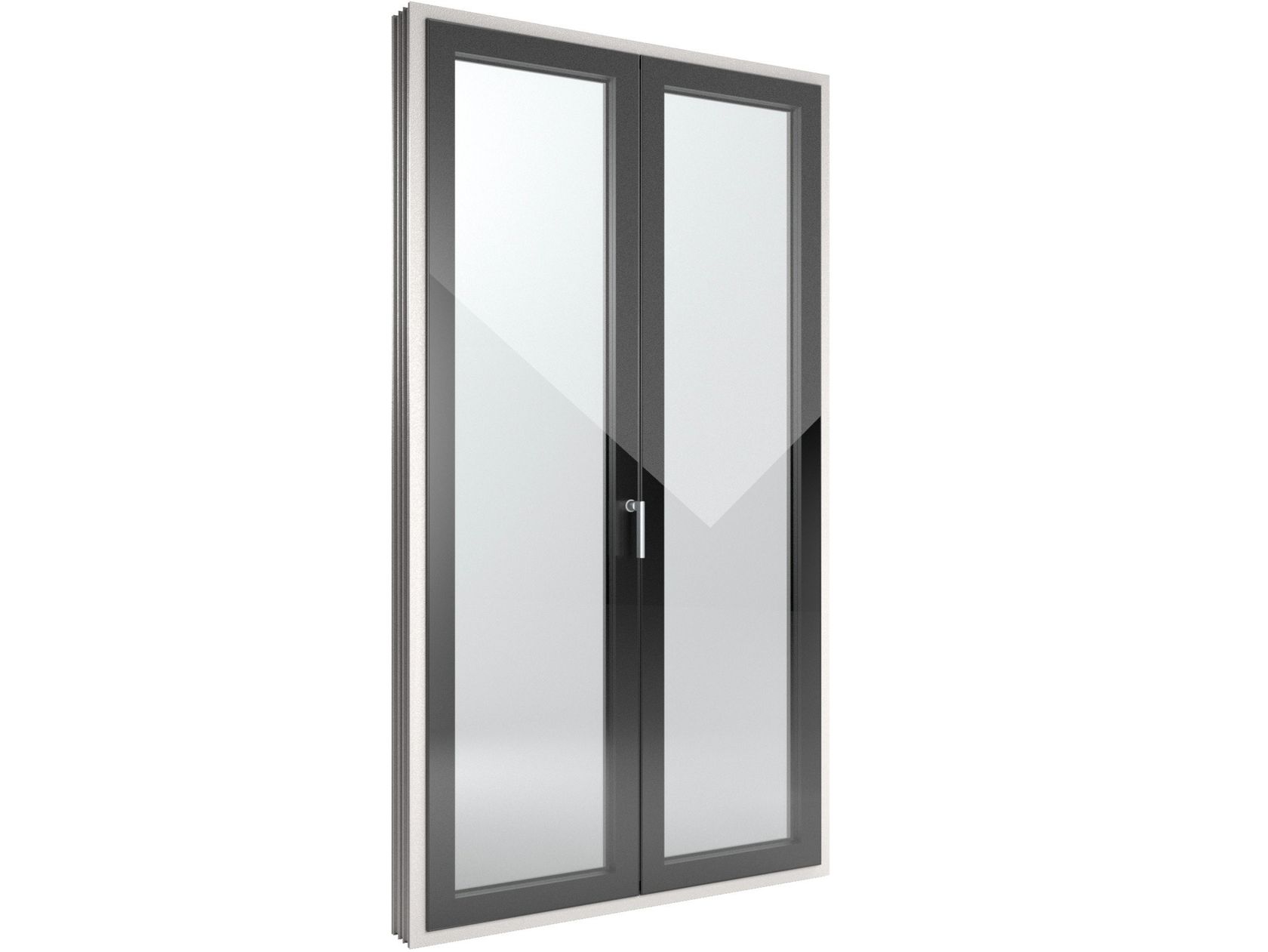 PVC casement window FIN-Window Slim-line Cristal PVC-PVC By FINSTRAL
