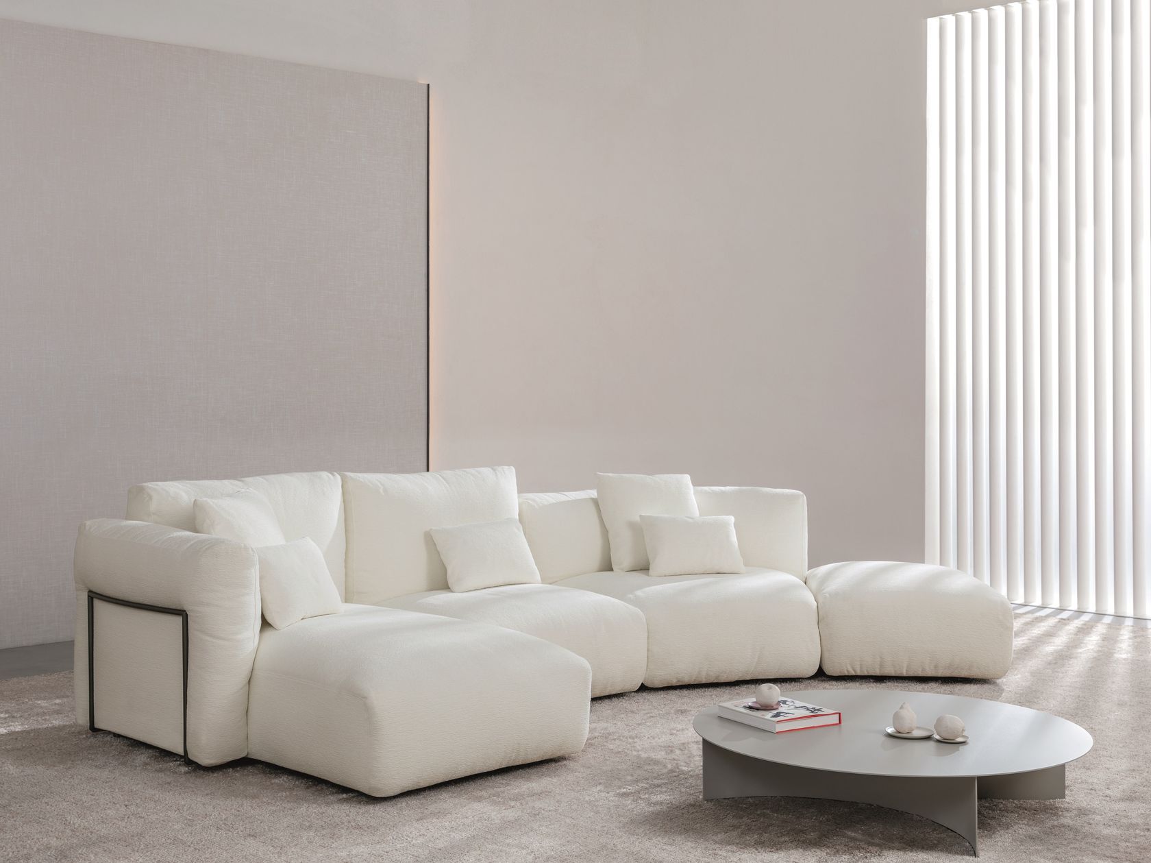 FIOCCO Divano sfoderabile in tessuto By Flou