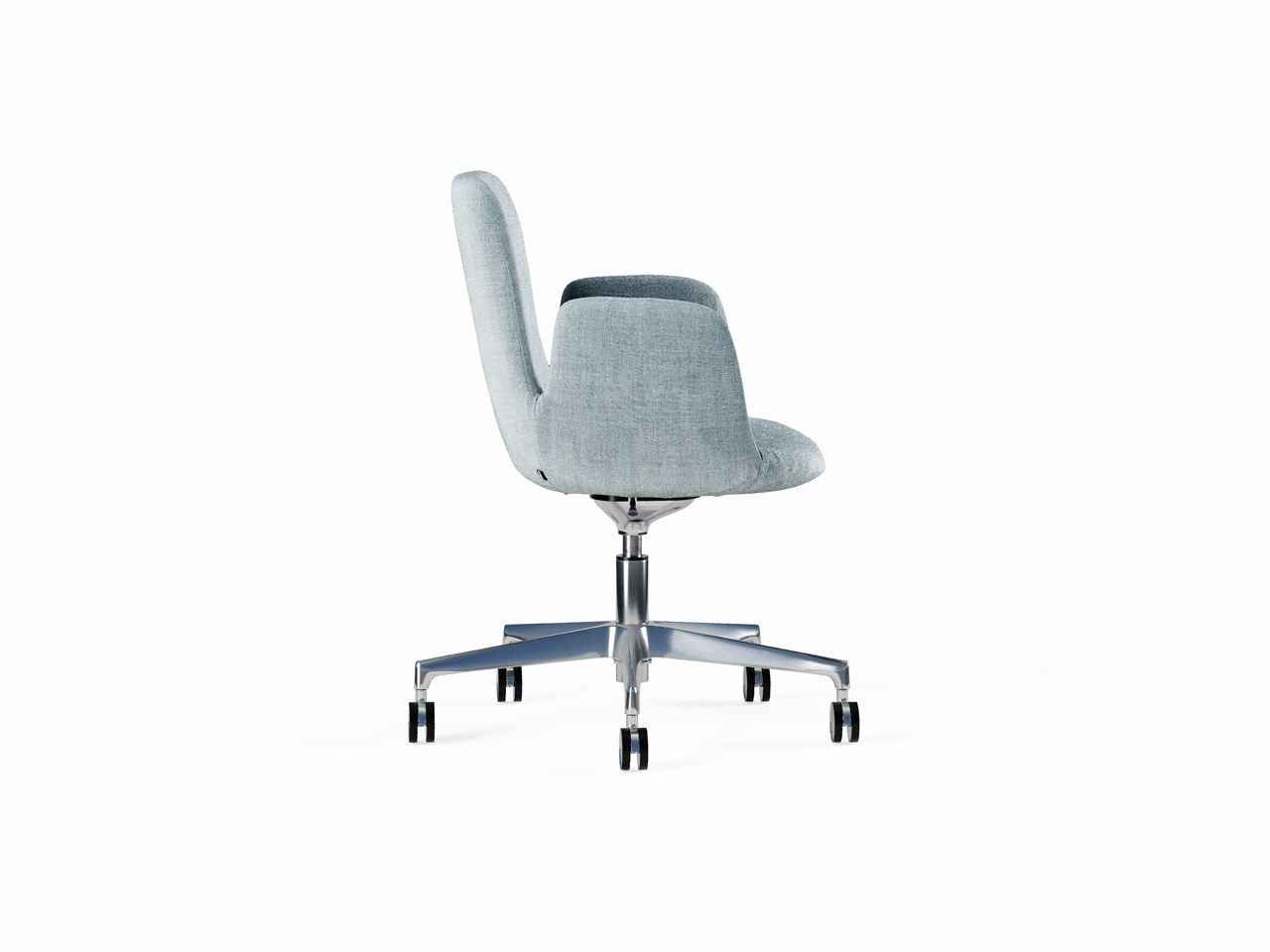 FIOR DI LOTO Fabric office chair with 5-Spoke base, armrests and ...