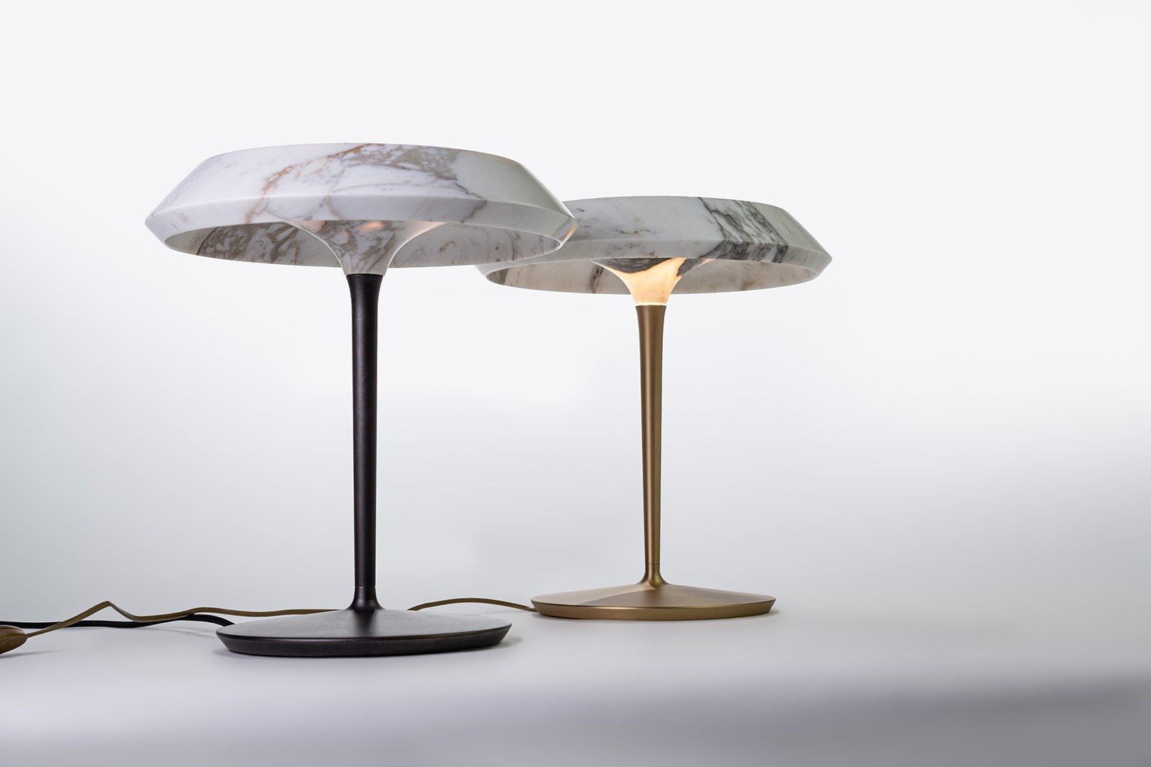 FIORE CALACATTA GOLD Marble table lamp By Maami Home | design Fábio ...