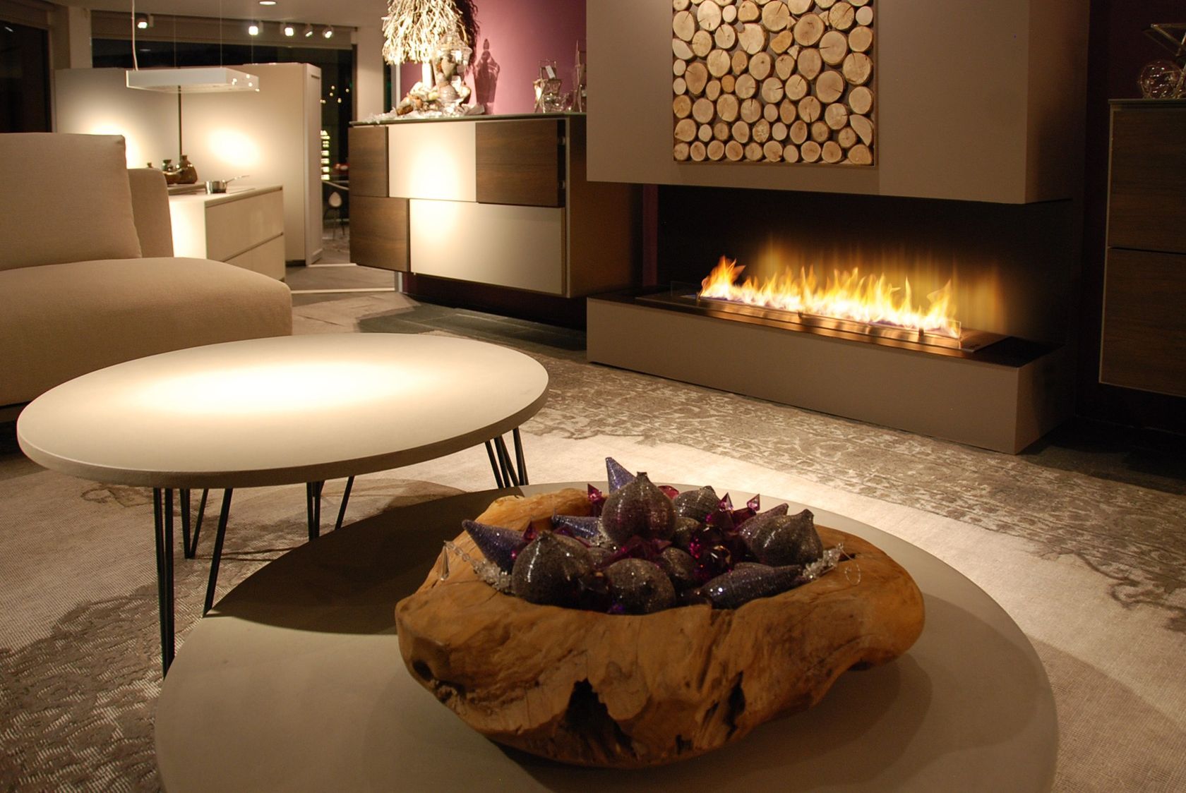 Built-in fireplace controlled by Wi-Fi and remote control FIRE LINE ...