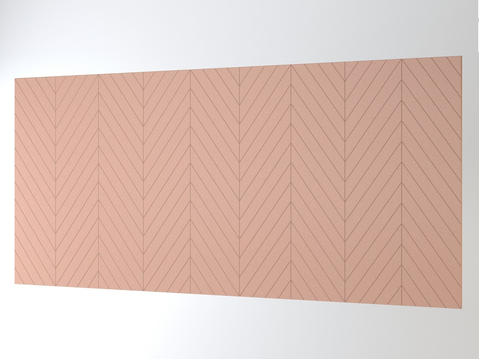 Recycled plastic Acoustic wall panel FISHBONE By IMPACT ACOUSTIC®