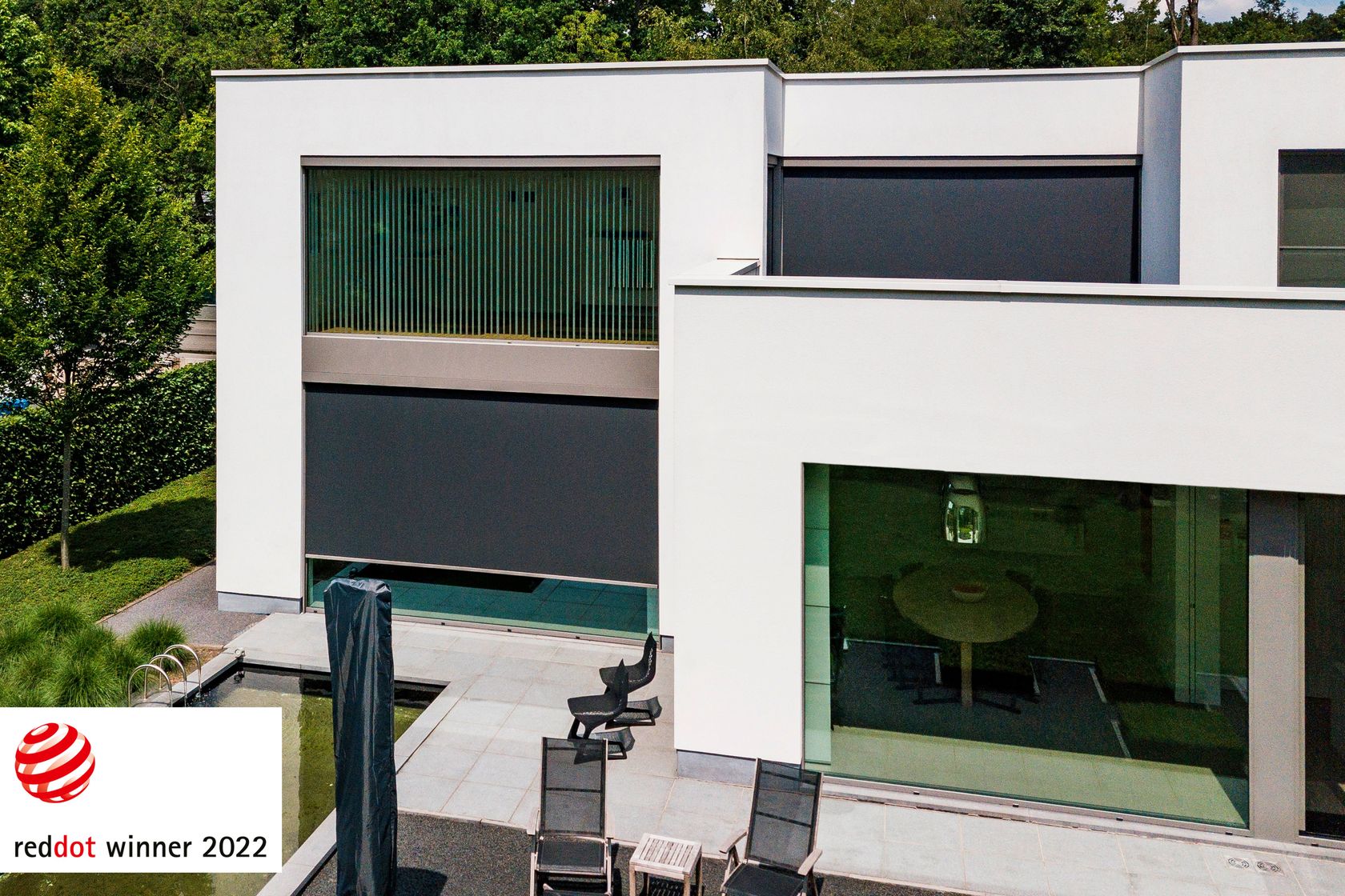 FIXSCREEN MINIMAL Motorized screen for minimalistic windows By RENSON