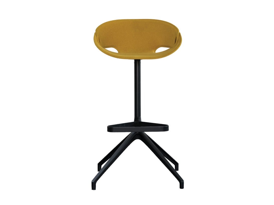 FL@T Swivel high fabric stool with footrest By Tonon | design Martin ...