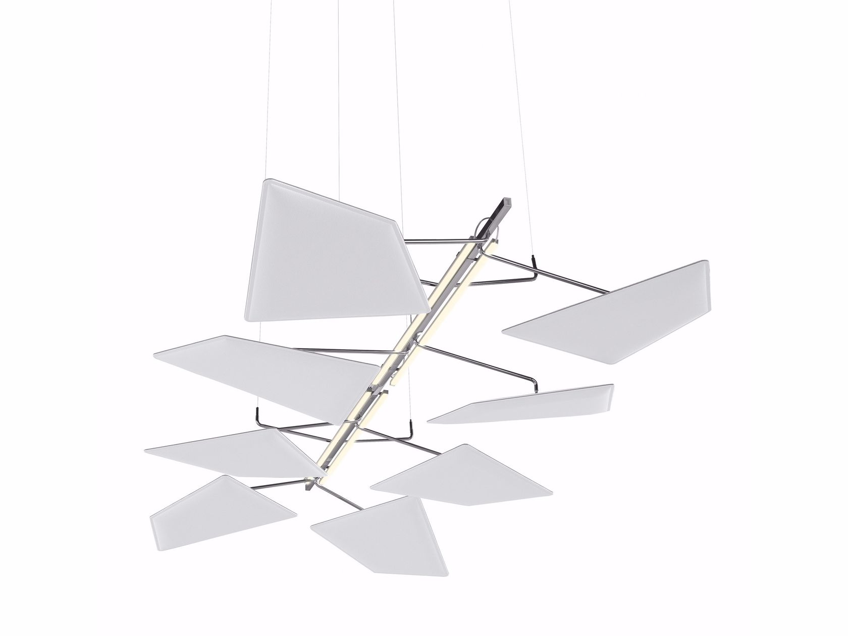 FLAP LUX | Hanging acoustic panel with Integrated Lighting By Caimi ...