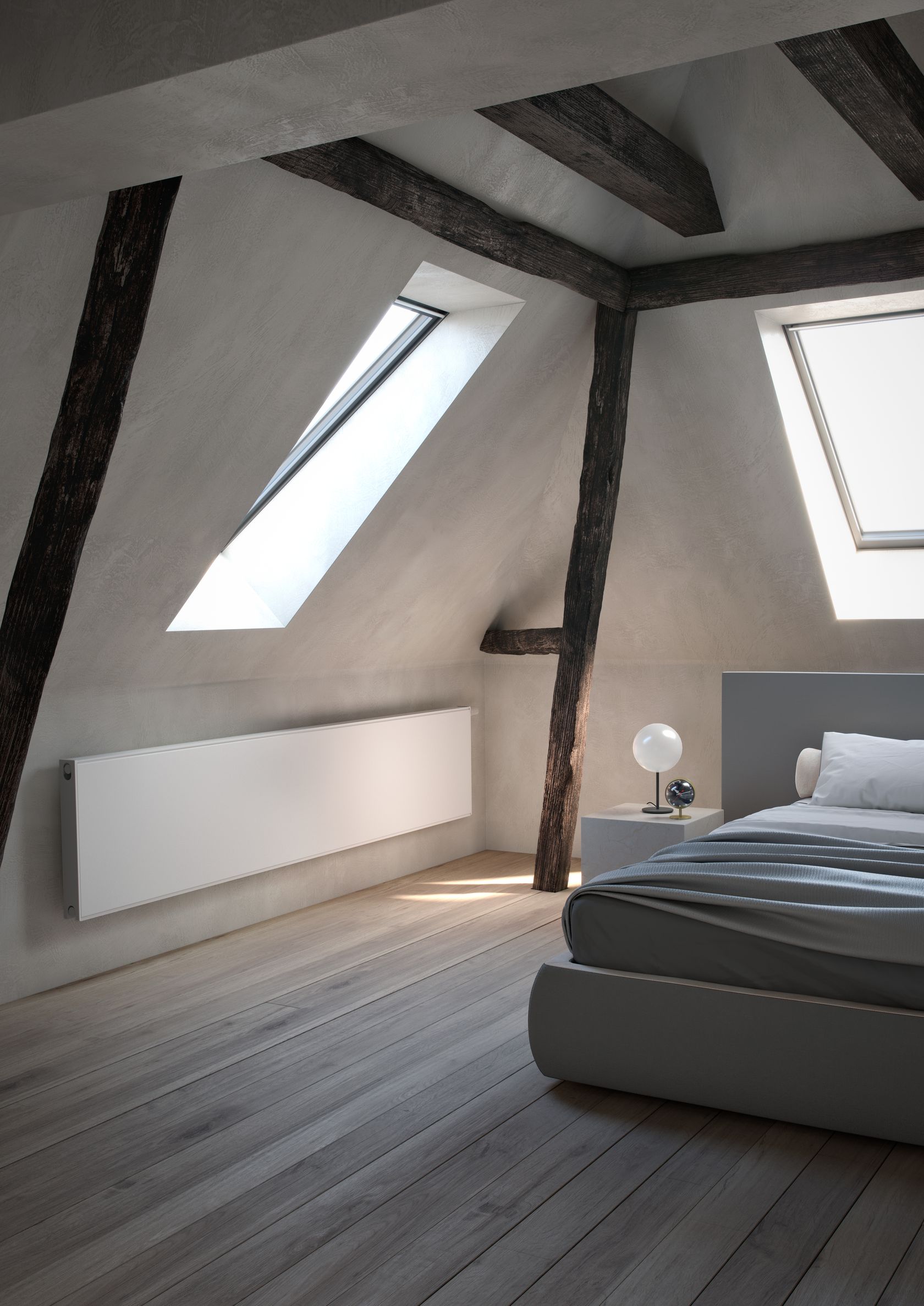 Horizontal steel panel radiator FLAT LINE By VASCO