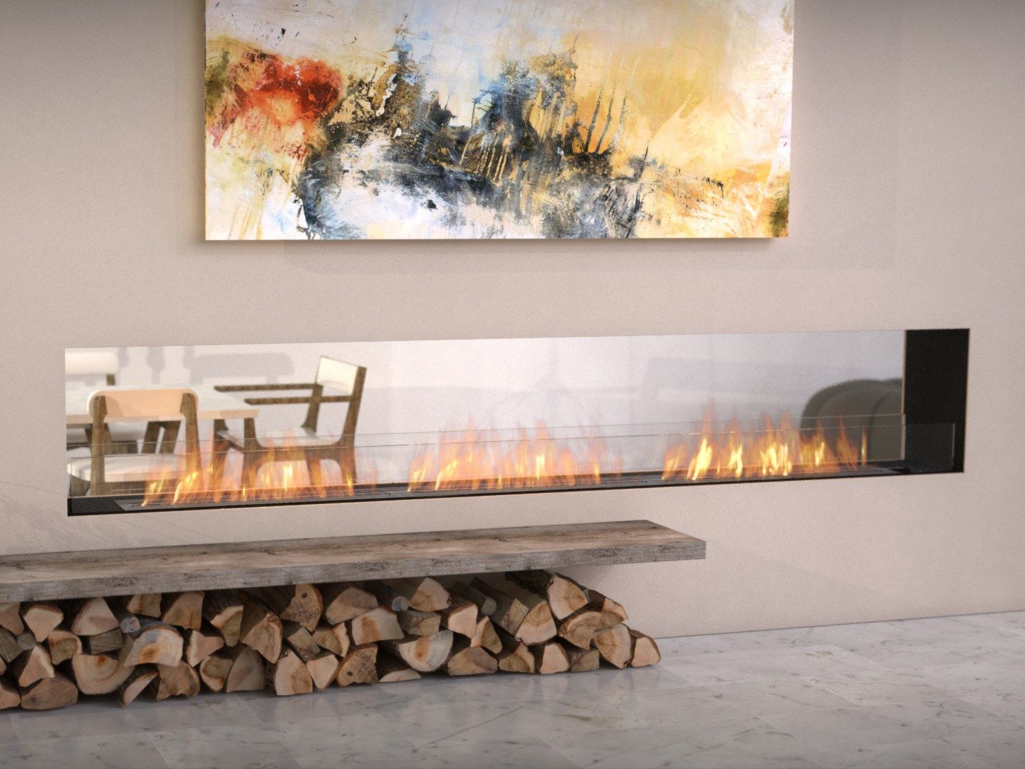 FLEX 122DB Fireplace insert By EcoSmart Fire
