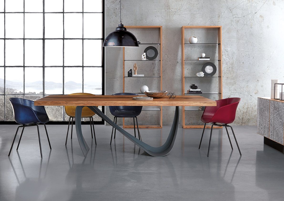 Mesa rectangular de madera maciza FLEX By Oliver B.