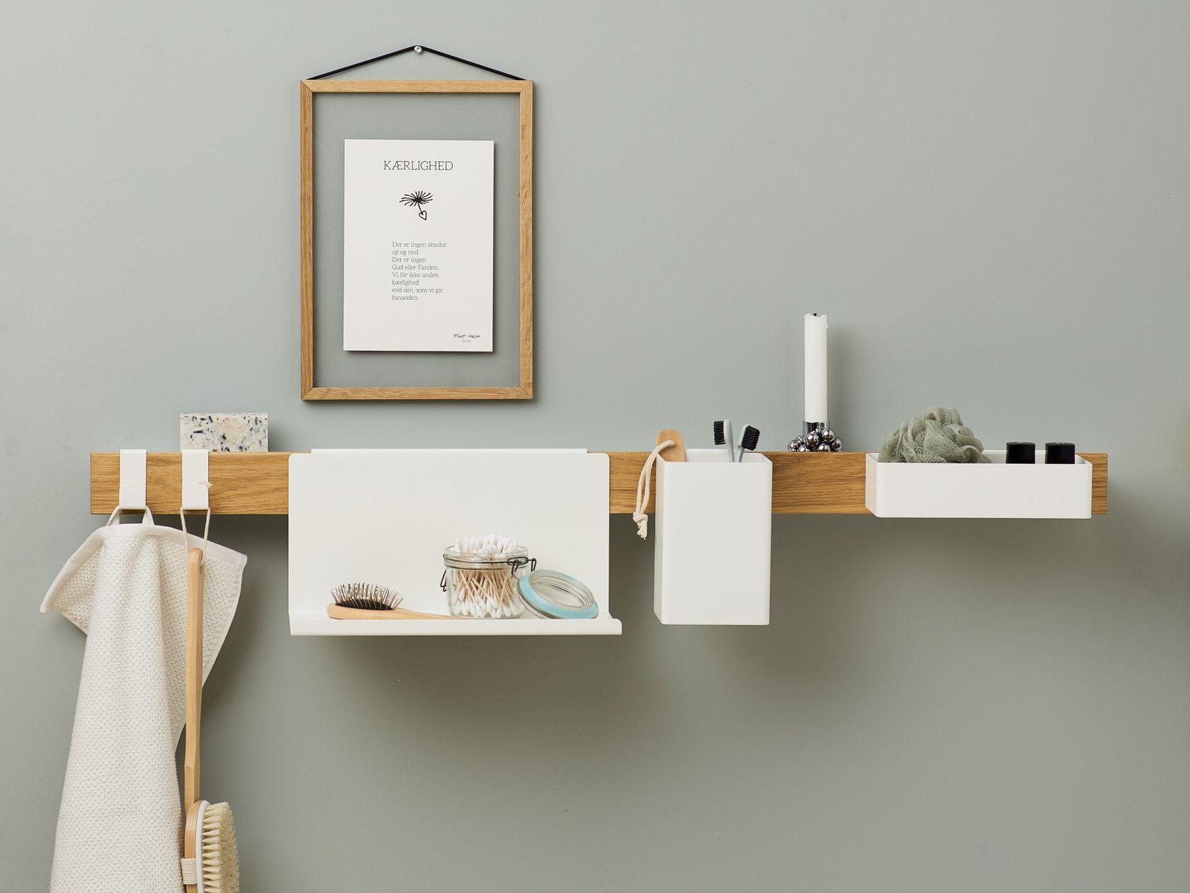 FLEX RAIL 60 WHITE Utensil holder By Gejst