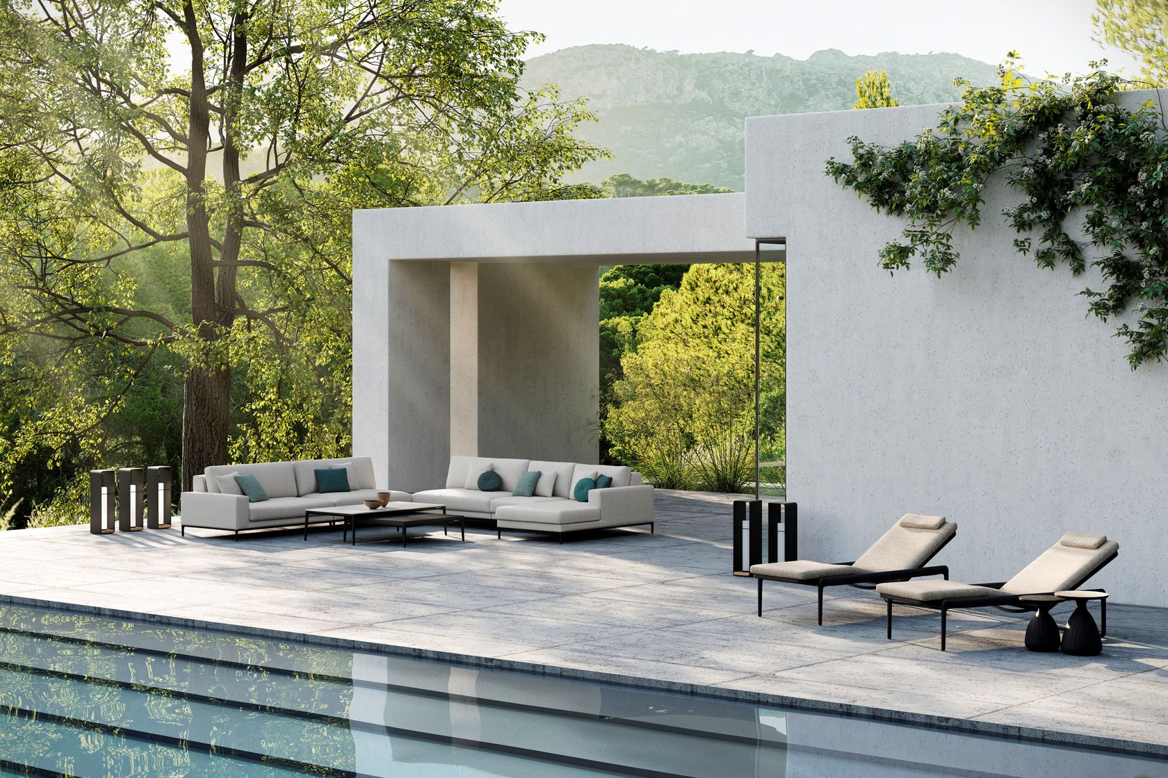 FLEX | Sun lounger Flex Collection By MANUTTI design Stephane De Winter