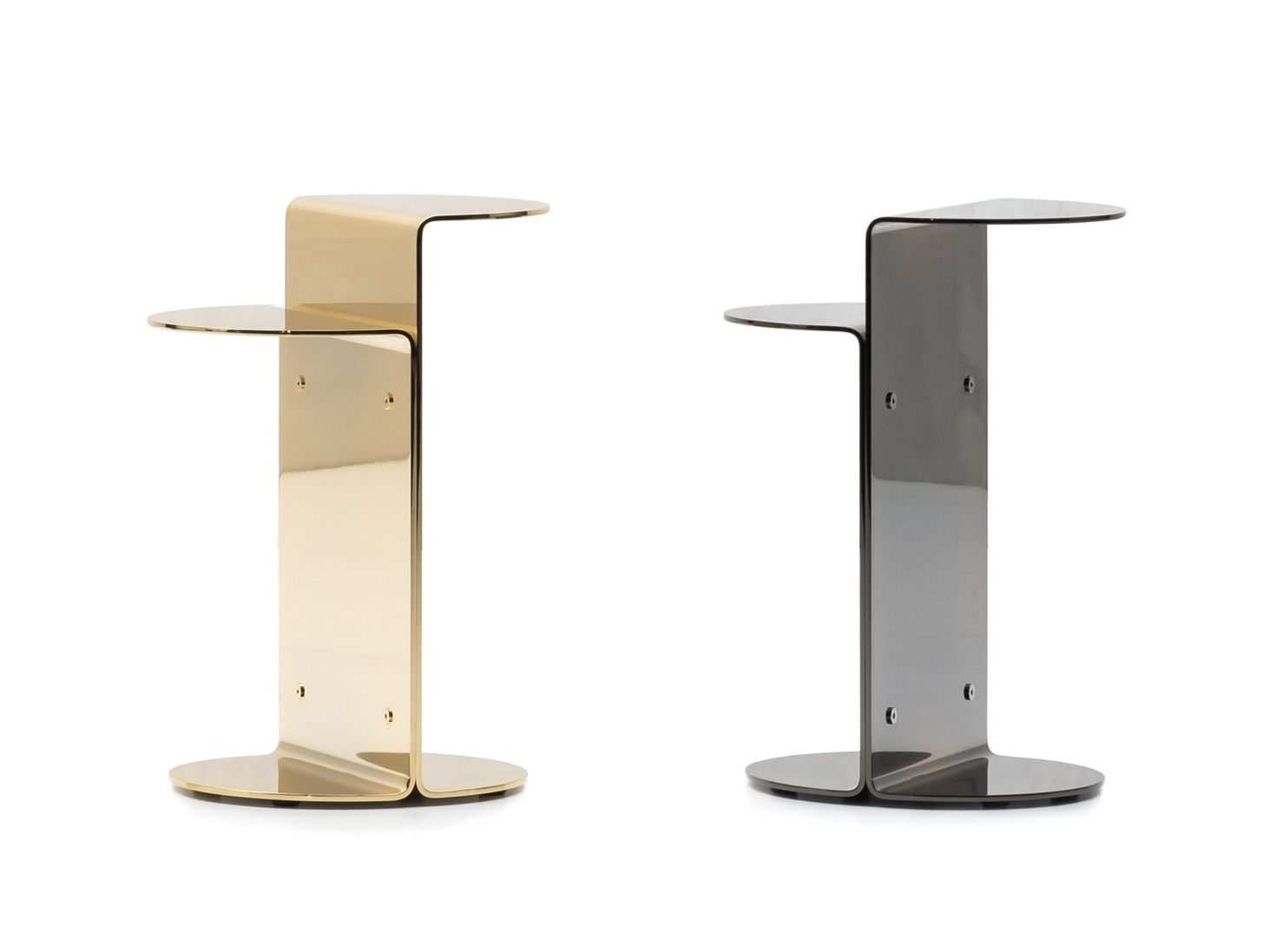 FLIRT Stainless steel side table By Minotti | design Rodolfo Dordoni