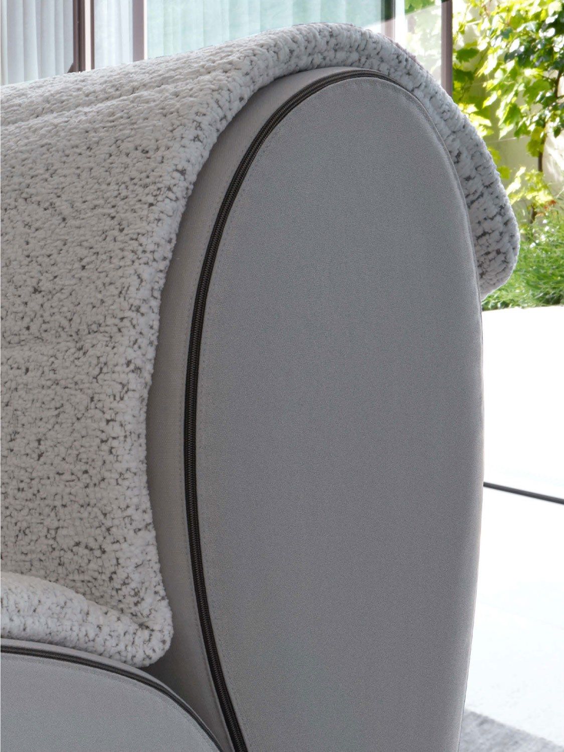 FLORA 2 seater fabric sofa with removable cover By Flou