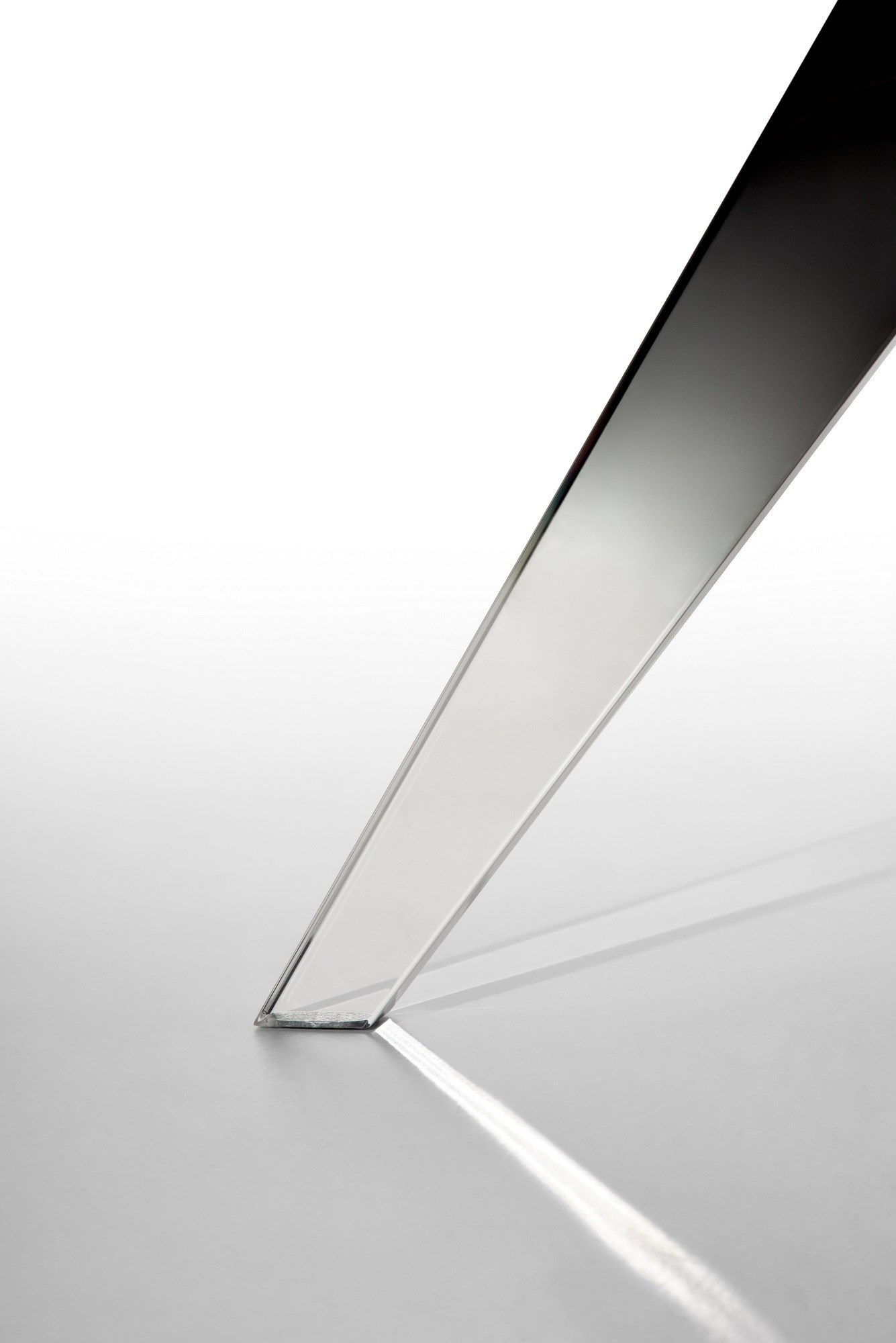 Upholstered trestle-based polycarbonate chair with armrests FLOW 10TH ...