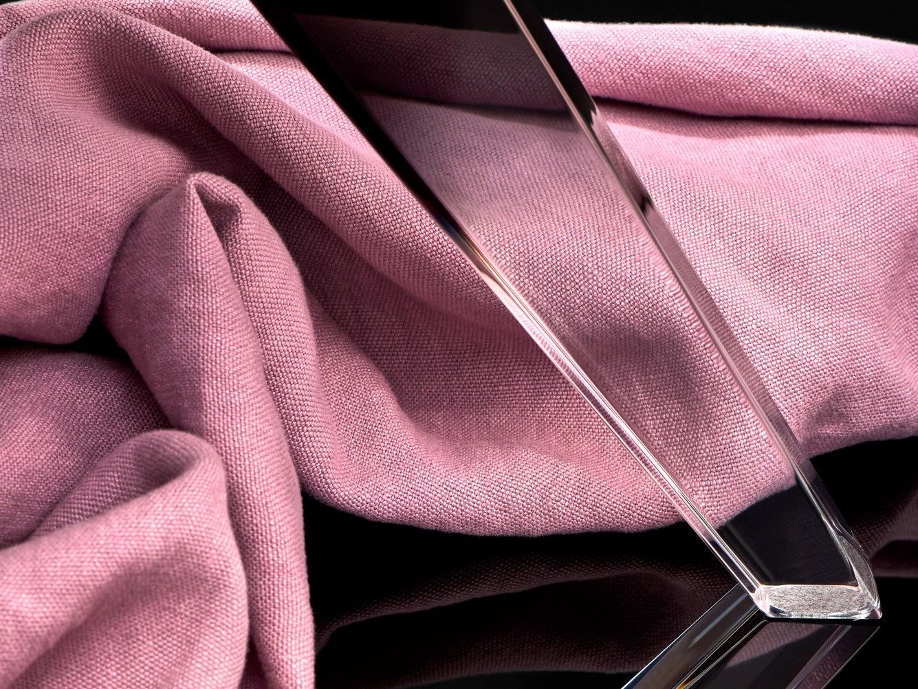 Upholstered trestle-based polycarbonate chair with armrests FLOW 10TH ...